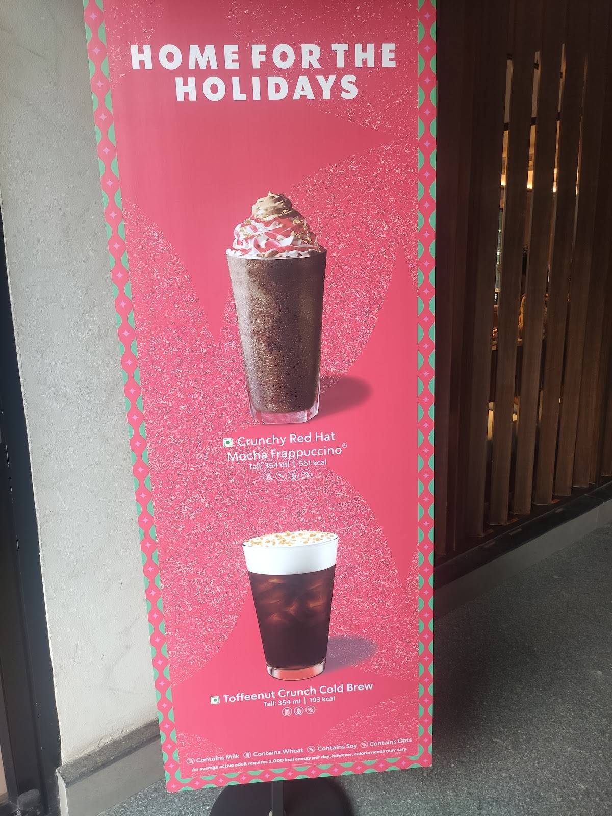 Menu At Starbucks Chennai Harrington Rd