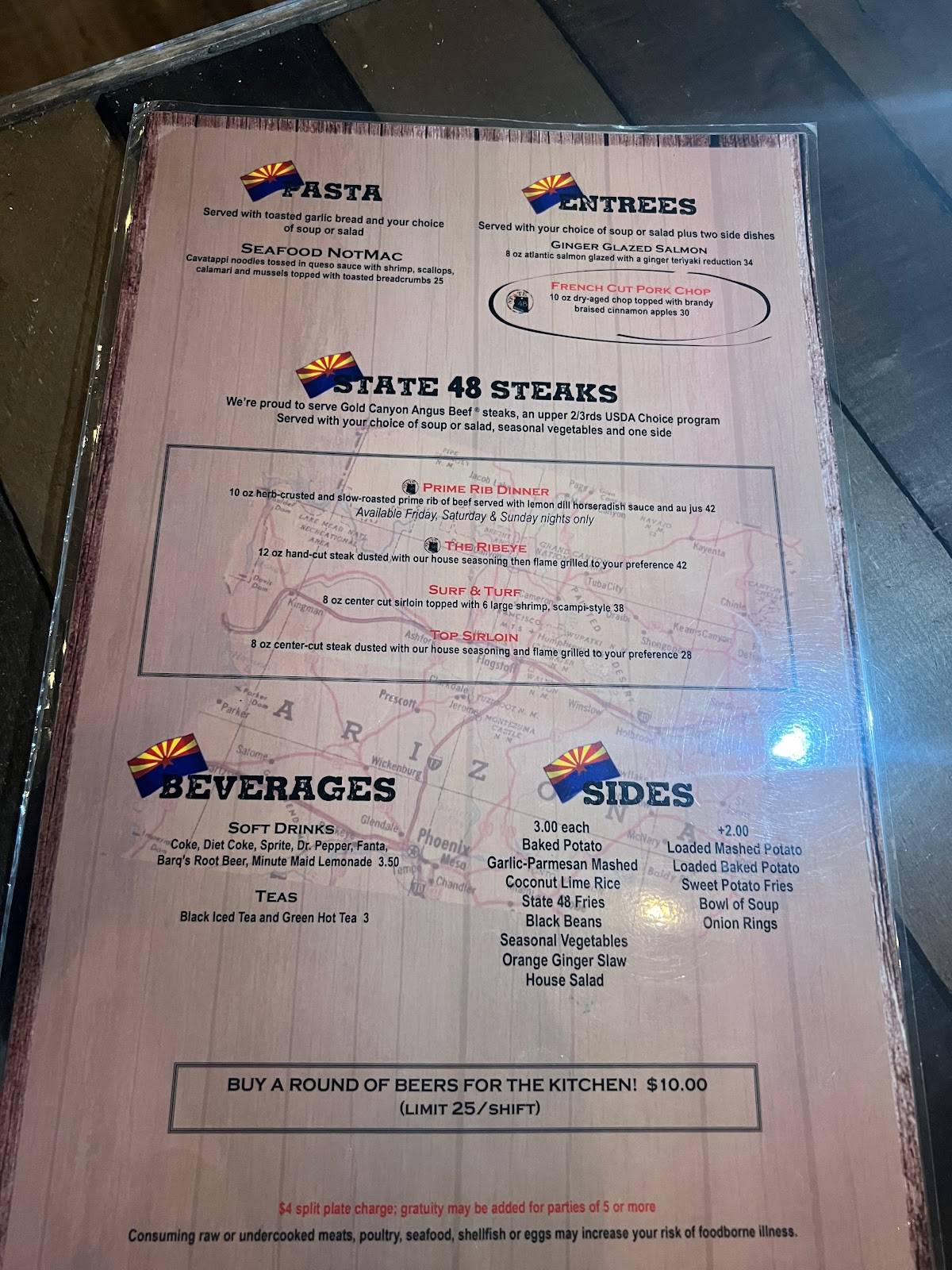 Menu at State 48 Tavern pub & bar, Page