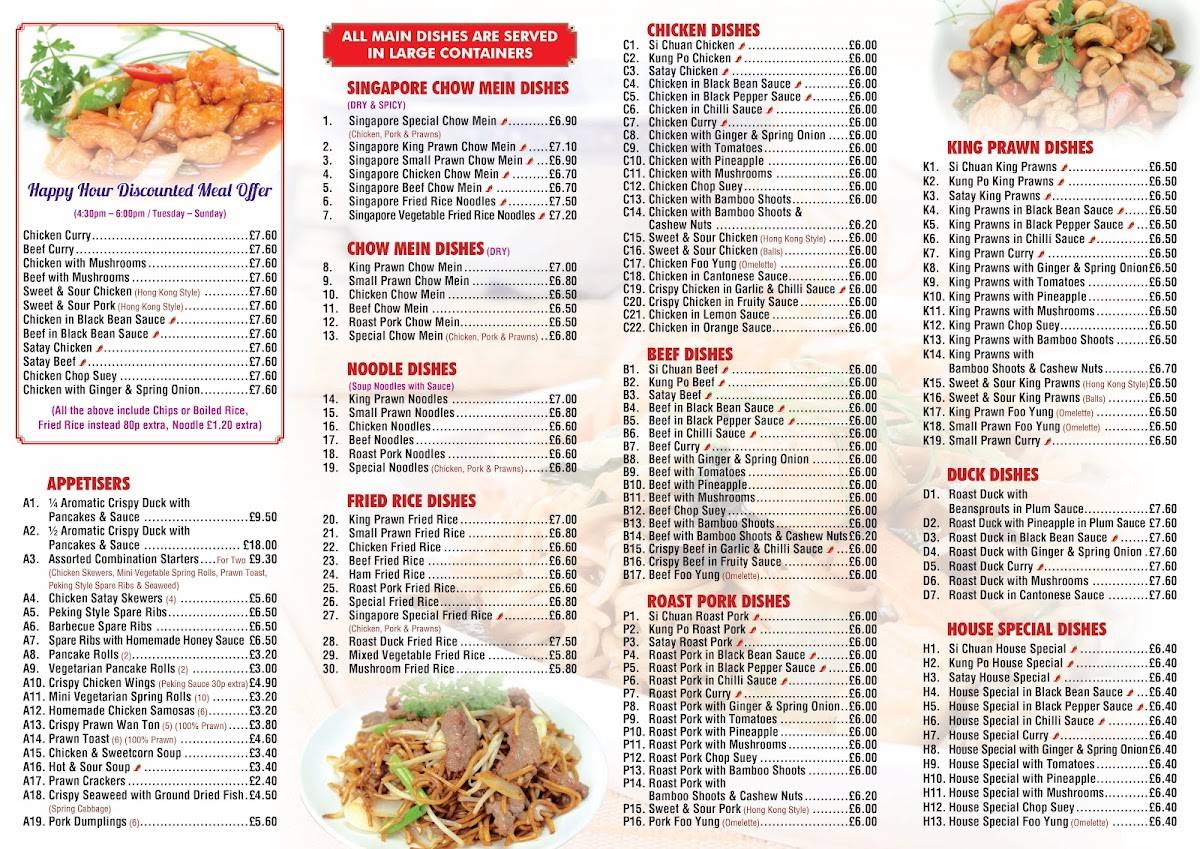 Menu at Station Supper fast food, Brough