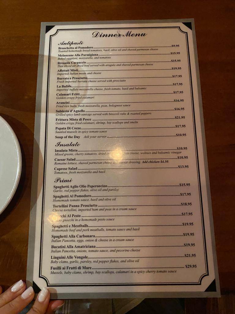 Menu at Stefanelli’s Authentic Italian Restaurant, Middleton