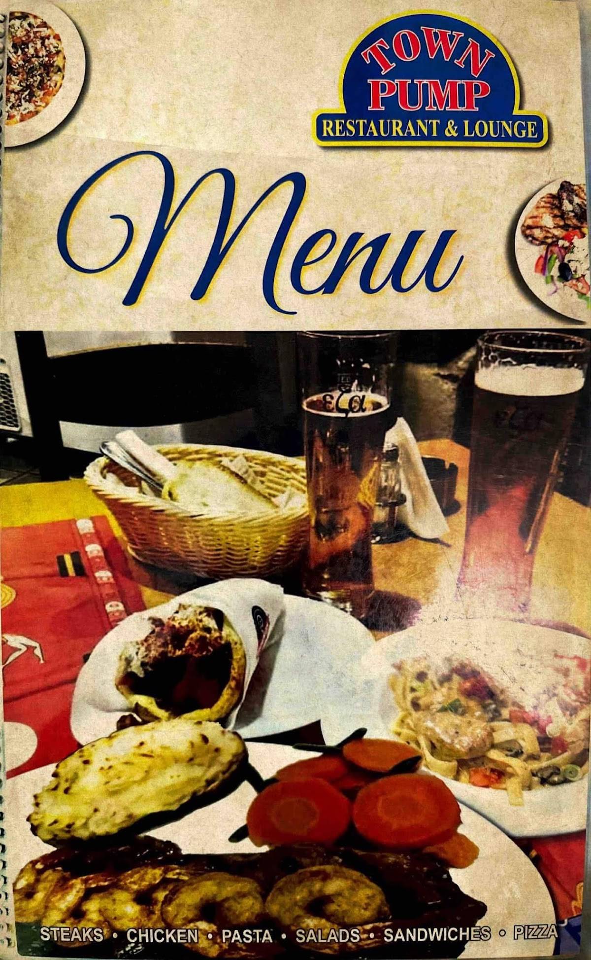 Menu at The Town Pump Restaurant and Lounge, Stettler, 50 Ave