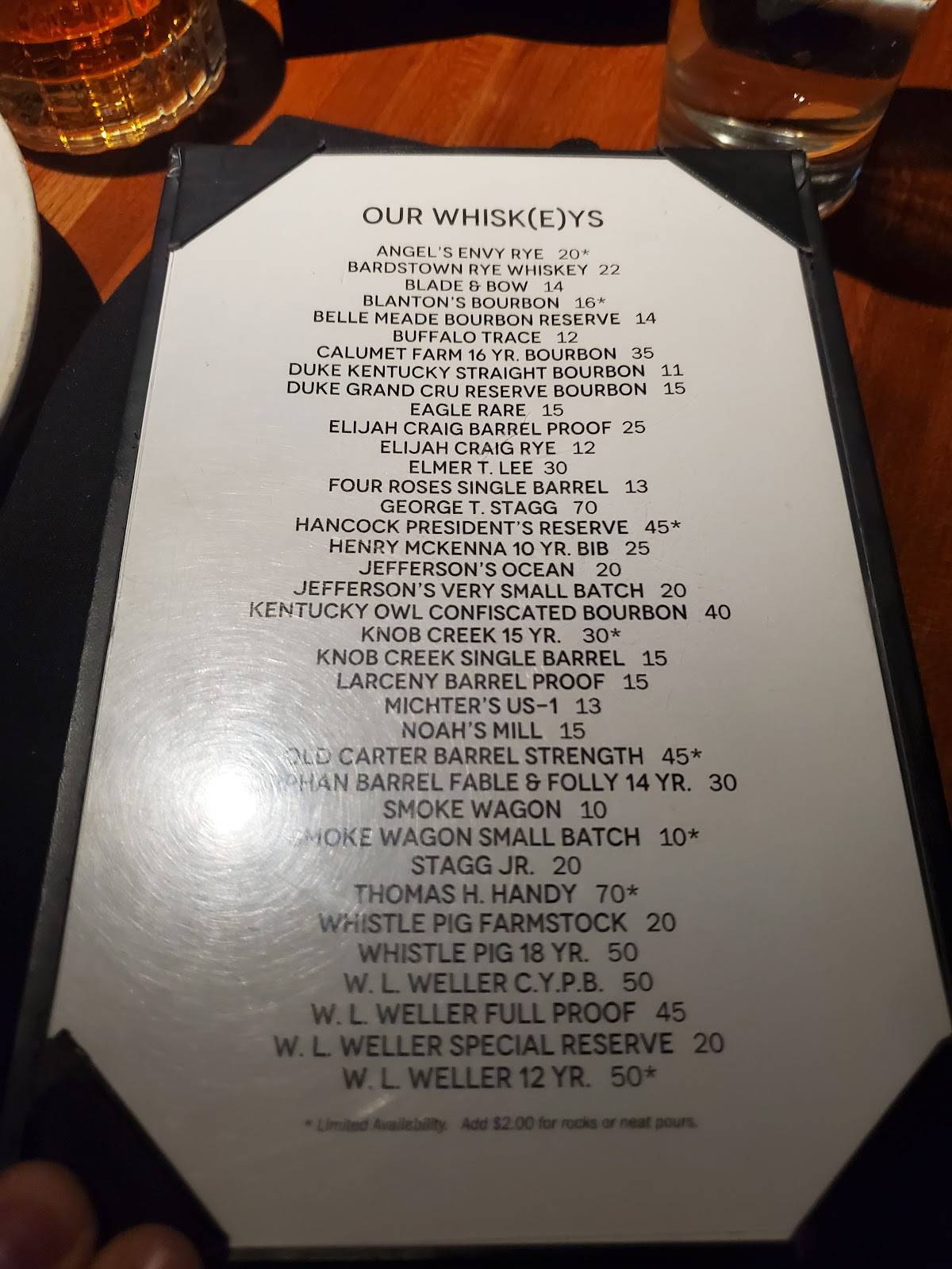 Menu at Stoney River Steakhouse and Grill, Nashville, West End Ave