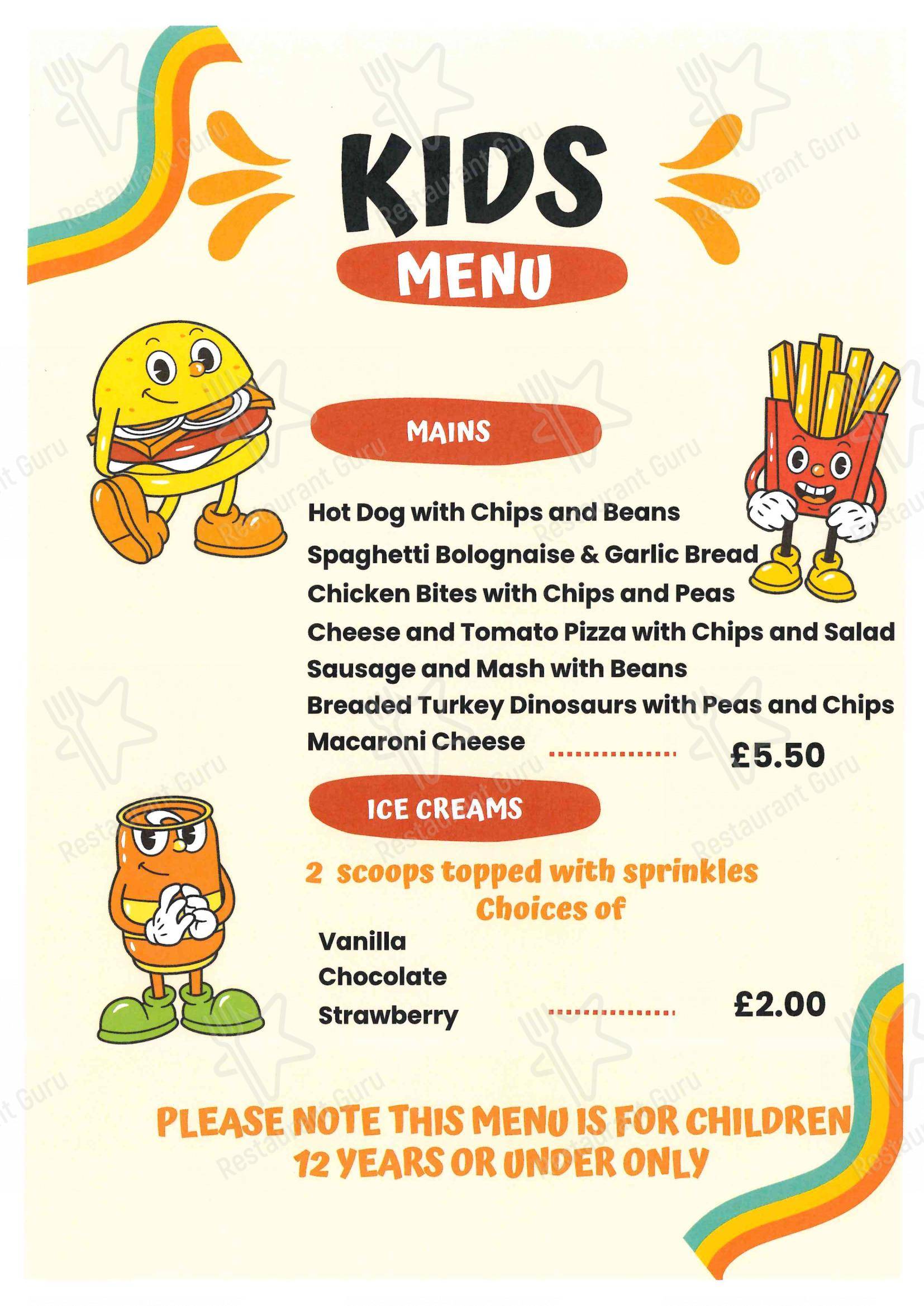 Menu at Strathmore Golf Centre Restaurant, Alyth
