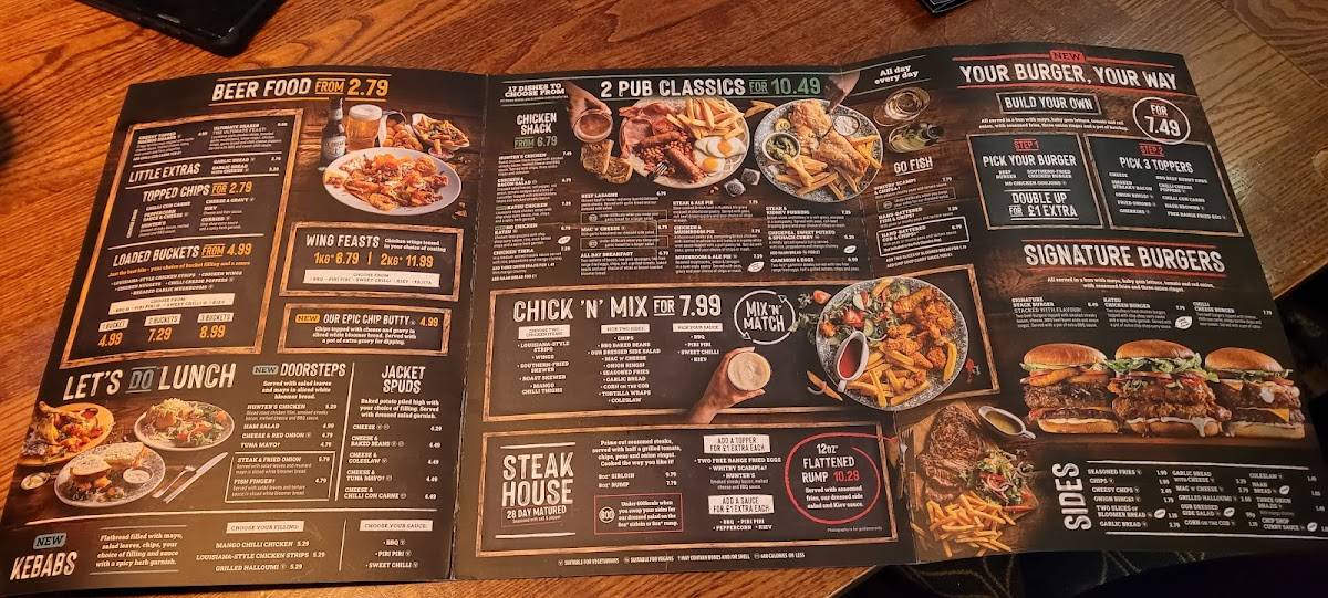 Menu at Strawberry pub & bar, Barrow-in-Furness