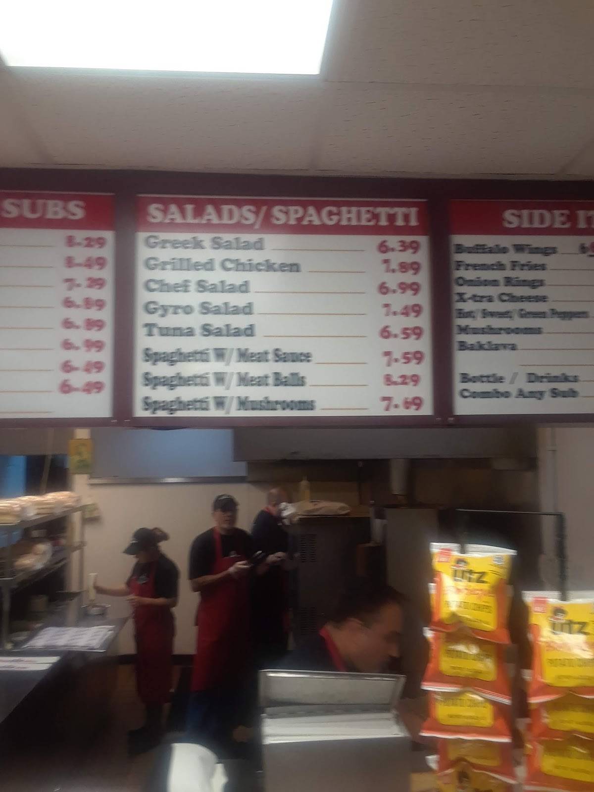 Menu at Sub Central restaurant, Richmond, Midlothian Tpke