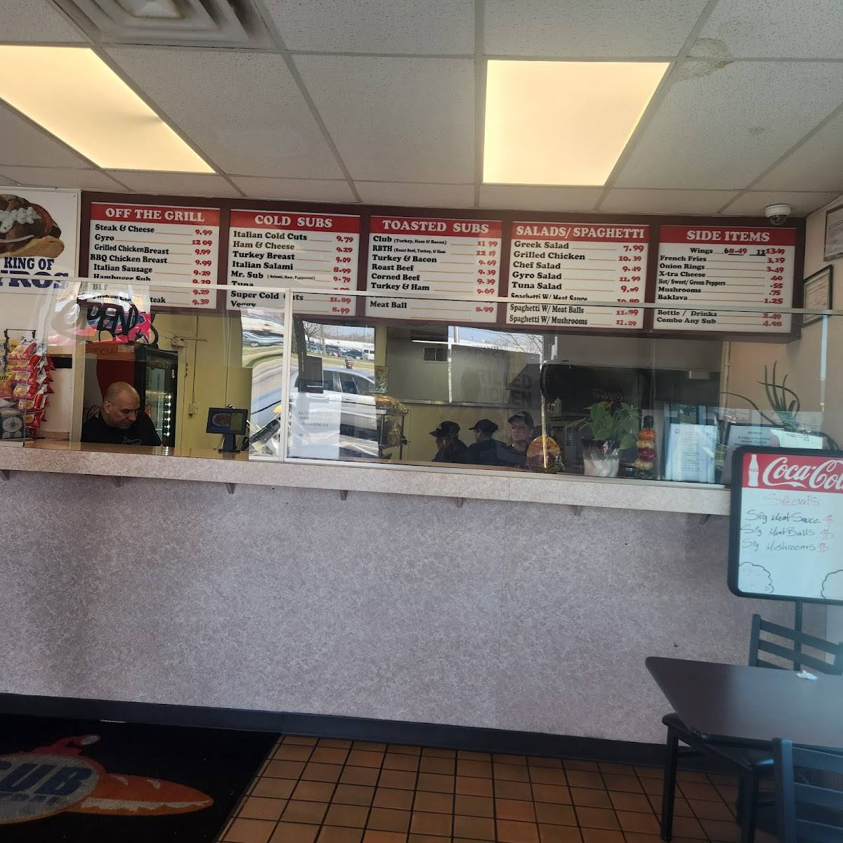 Menu at Sub Central restaurant, Richmond, Midlothian Tpke
