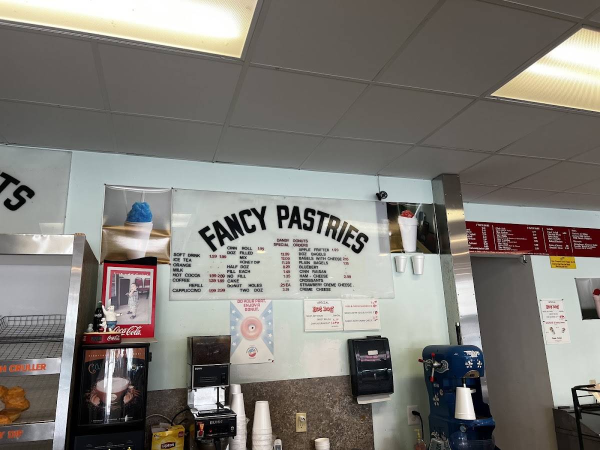 Carta del restaurante Sub-base / Dandy Donuts, Atlanta