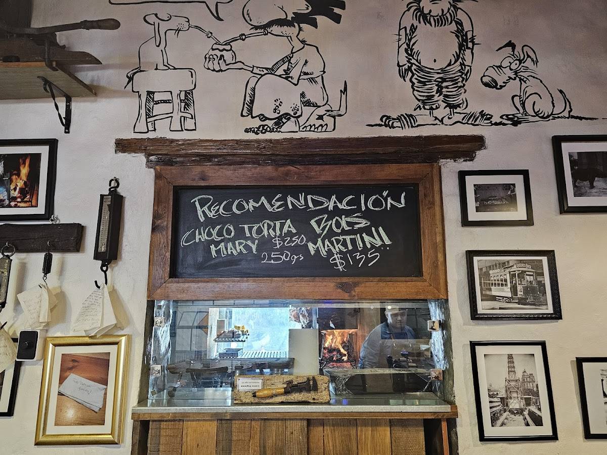 Carta del restaurante Sudestada, Ciudad del México