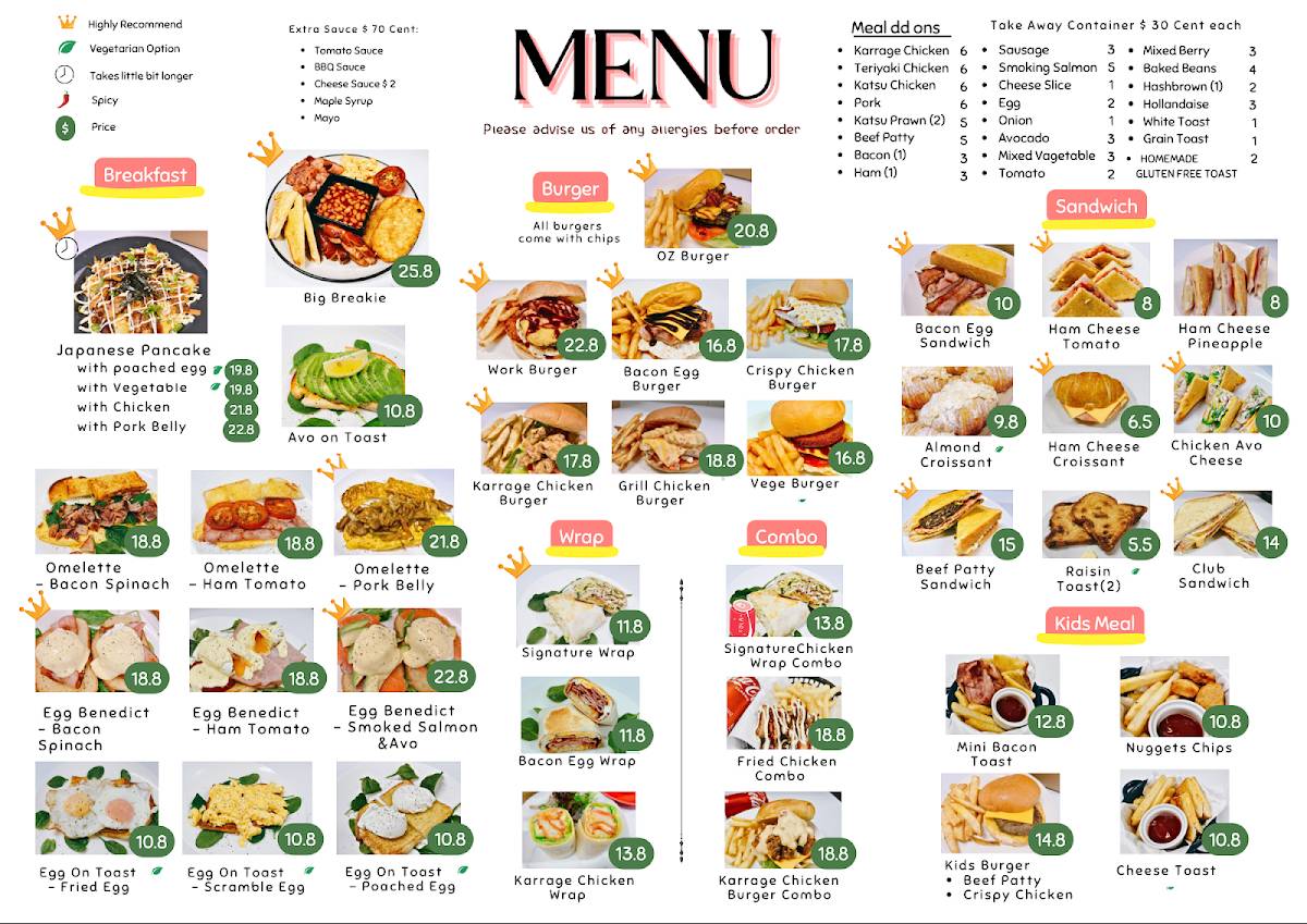 Menu at Sugar Maple Japanese Restaurant & Cafe, Highfields