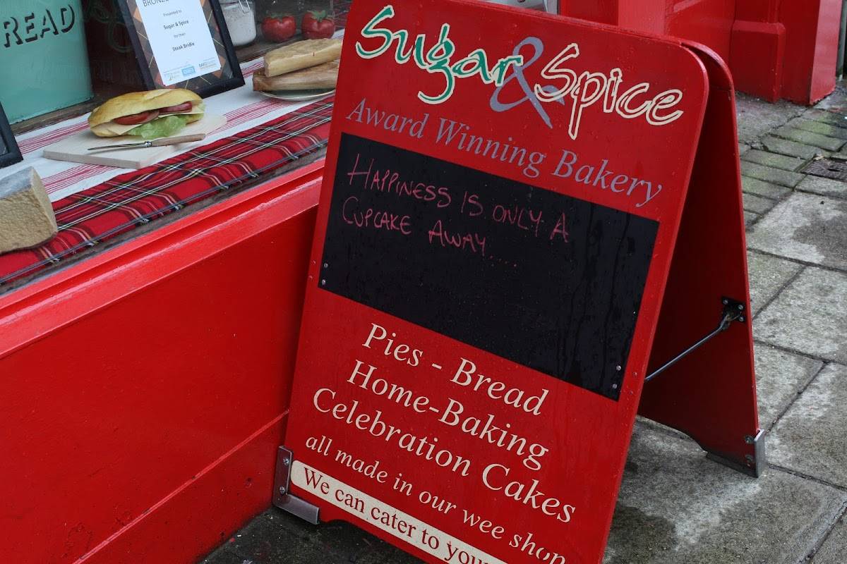 Menu at Sugar & Spice restaurant, Auchterarder