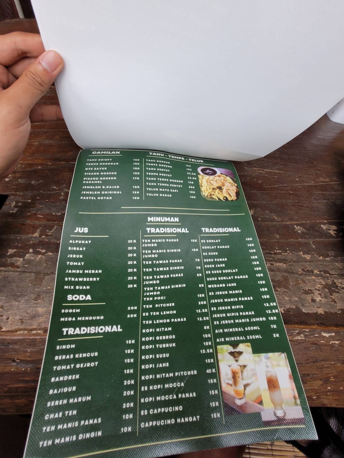 Menu at Bu Rajab Cottage Dan Kolam Pancing restaurant, Sukosari