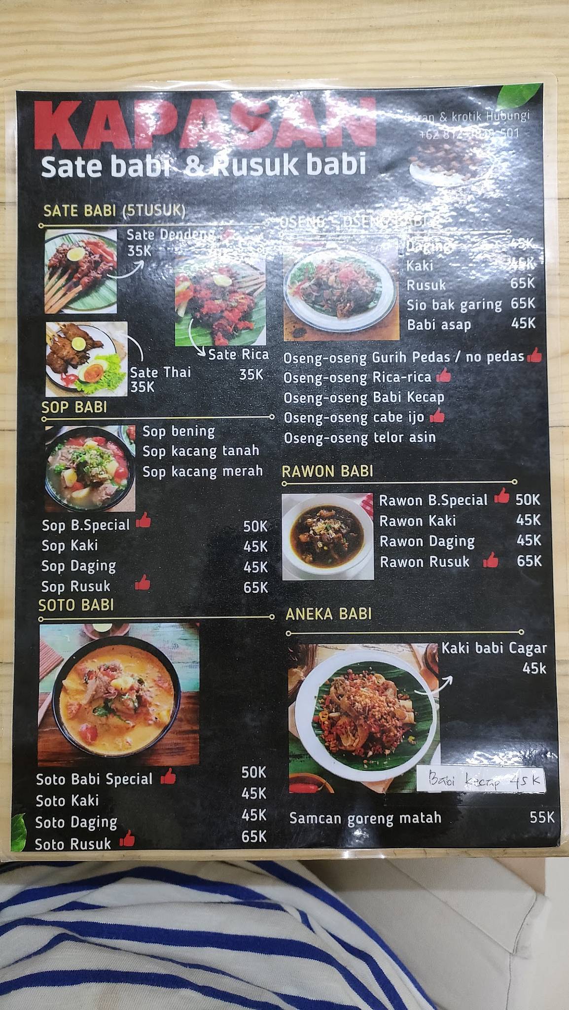Menu at Summer Minibar - Kelapa Gading Barat, North Jakarta