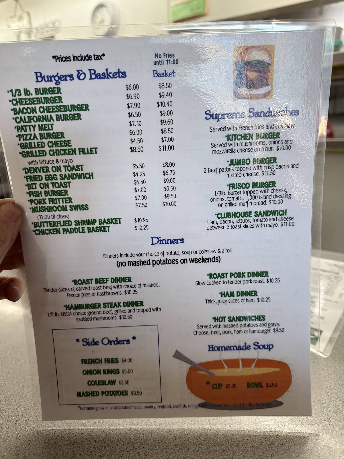 Menu at The Kitchen restaurant, Superior