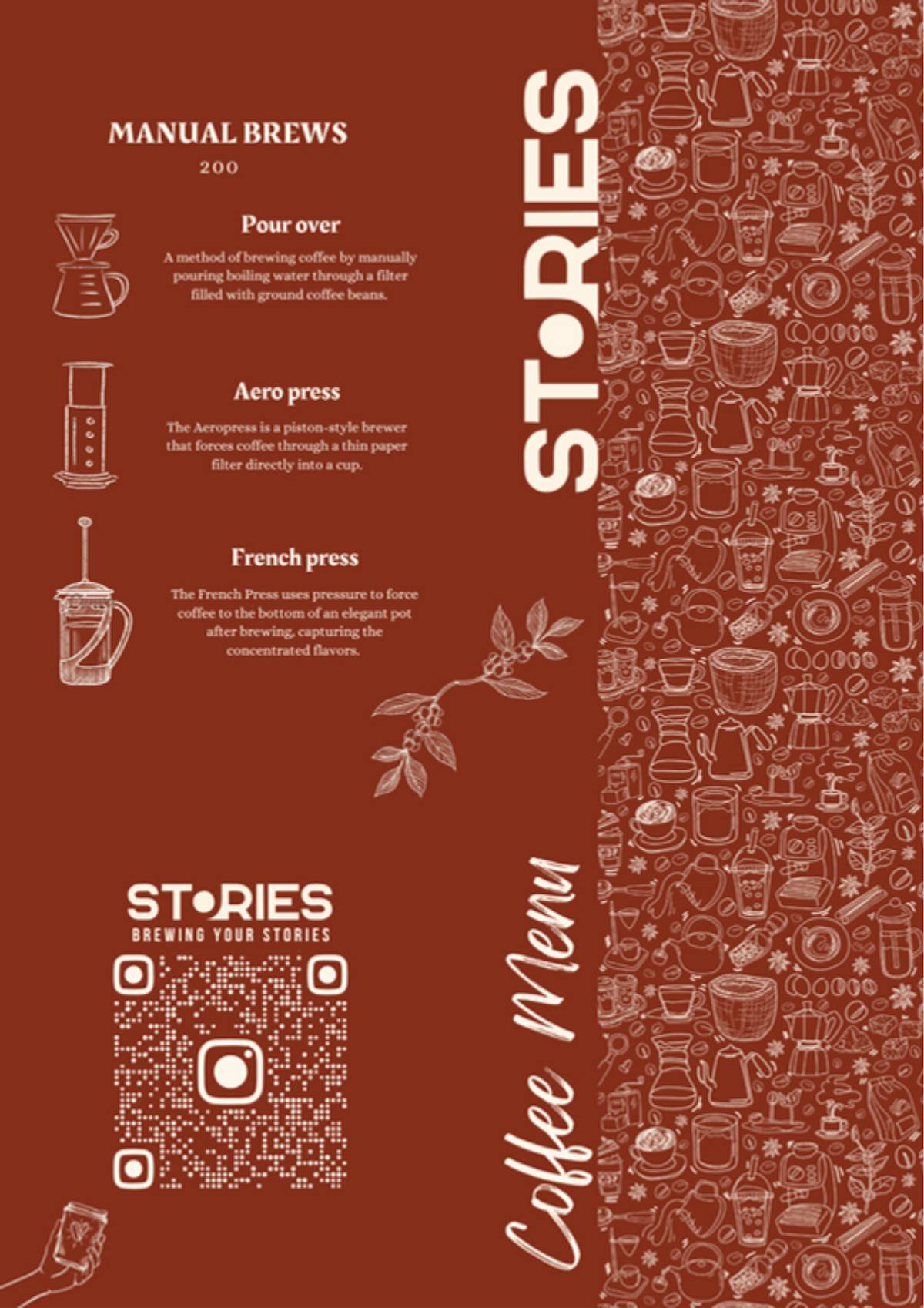 Menu at Stories Cafe, Surat, Stories Cafe