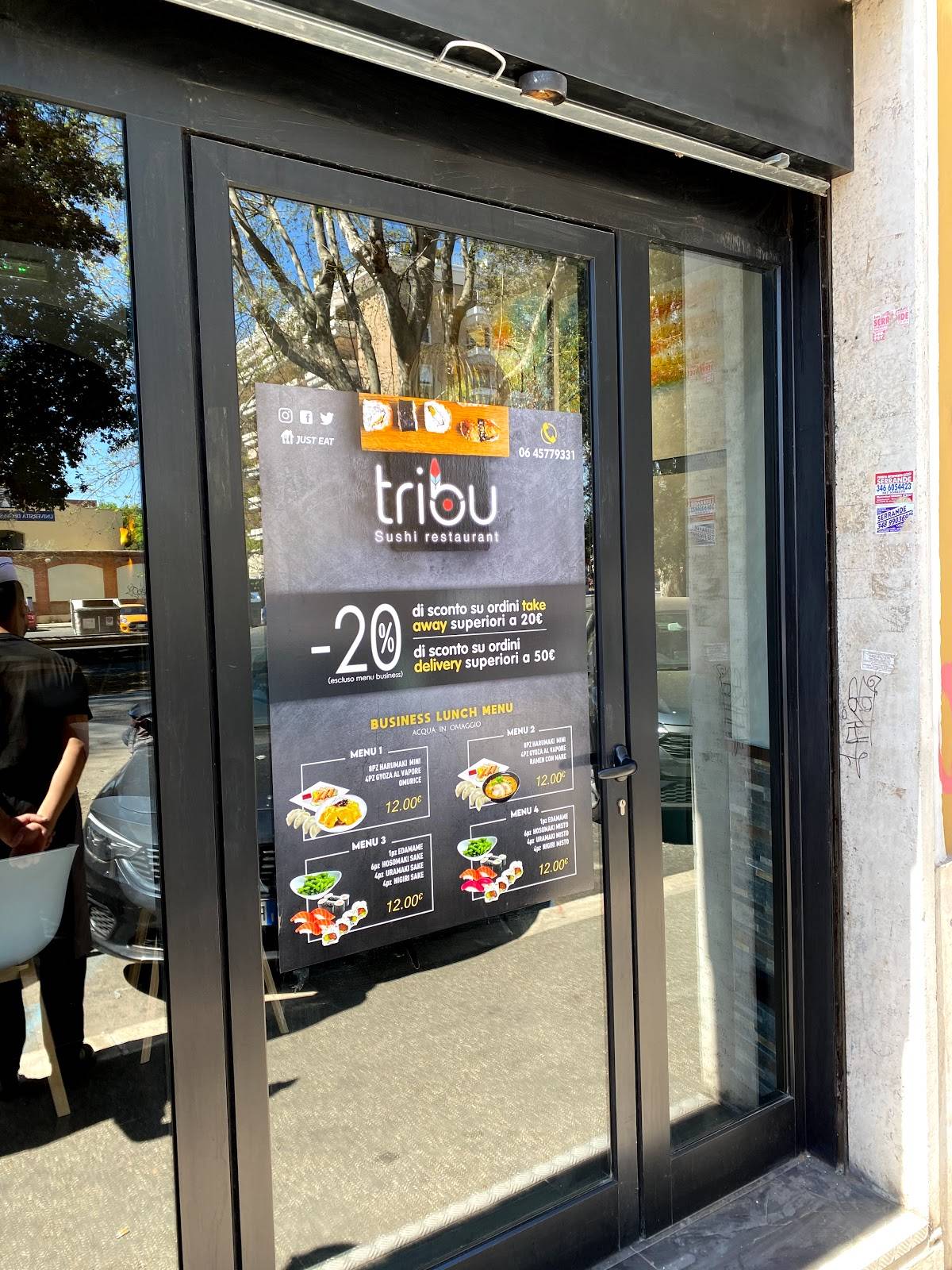 Menu au Sushi Tribu restaurant, Rome