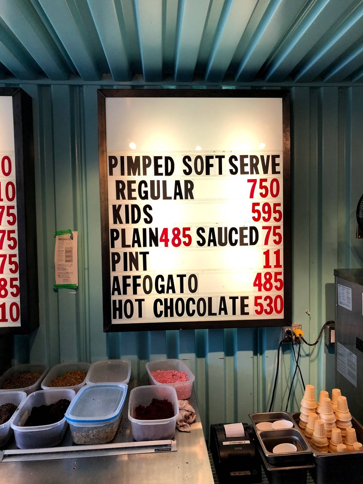 Menu at Sweet Jesus restaurant, Ottawa