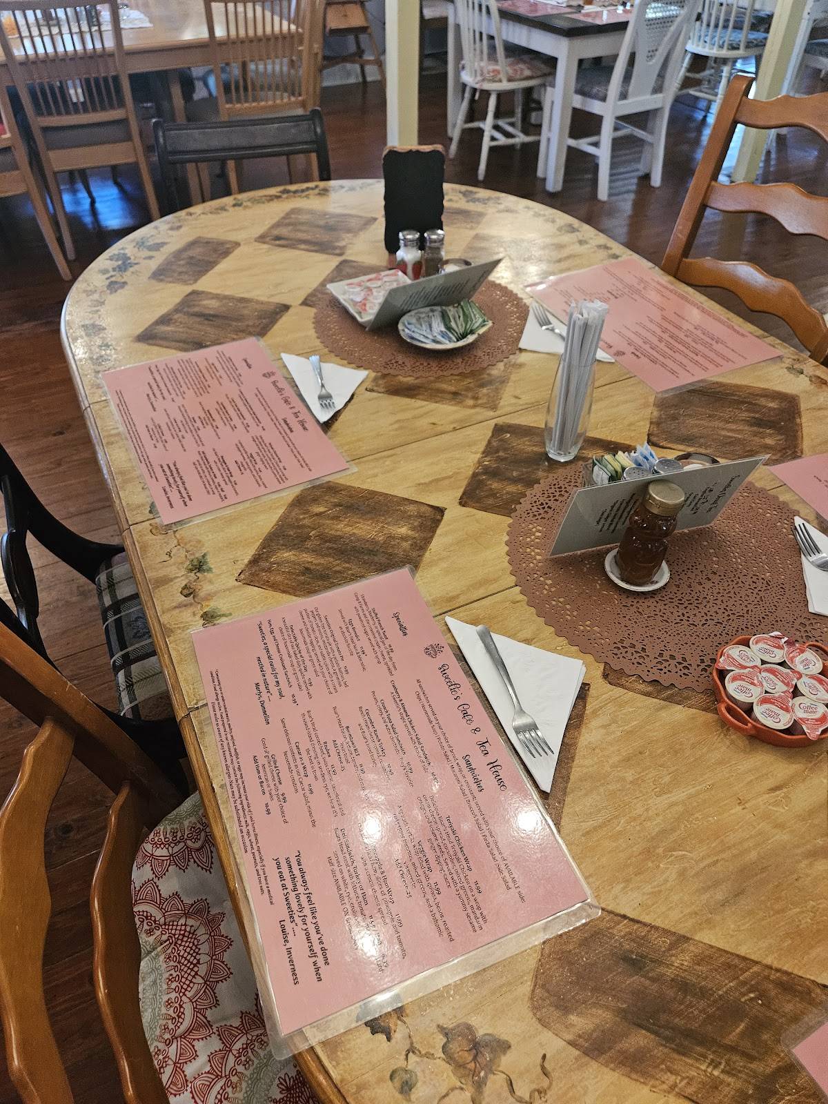 Menu at Sweeties' Cafe & Tea House, Dunnellon