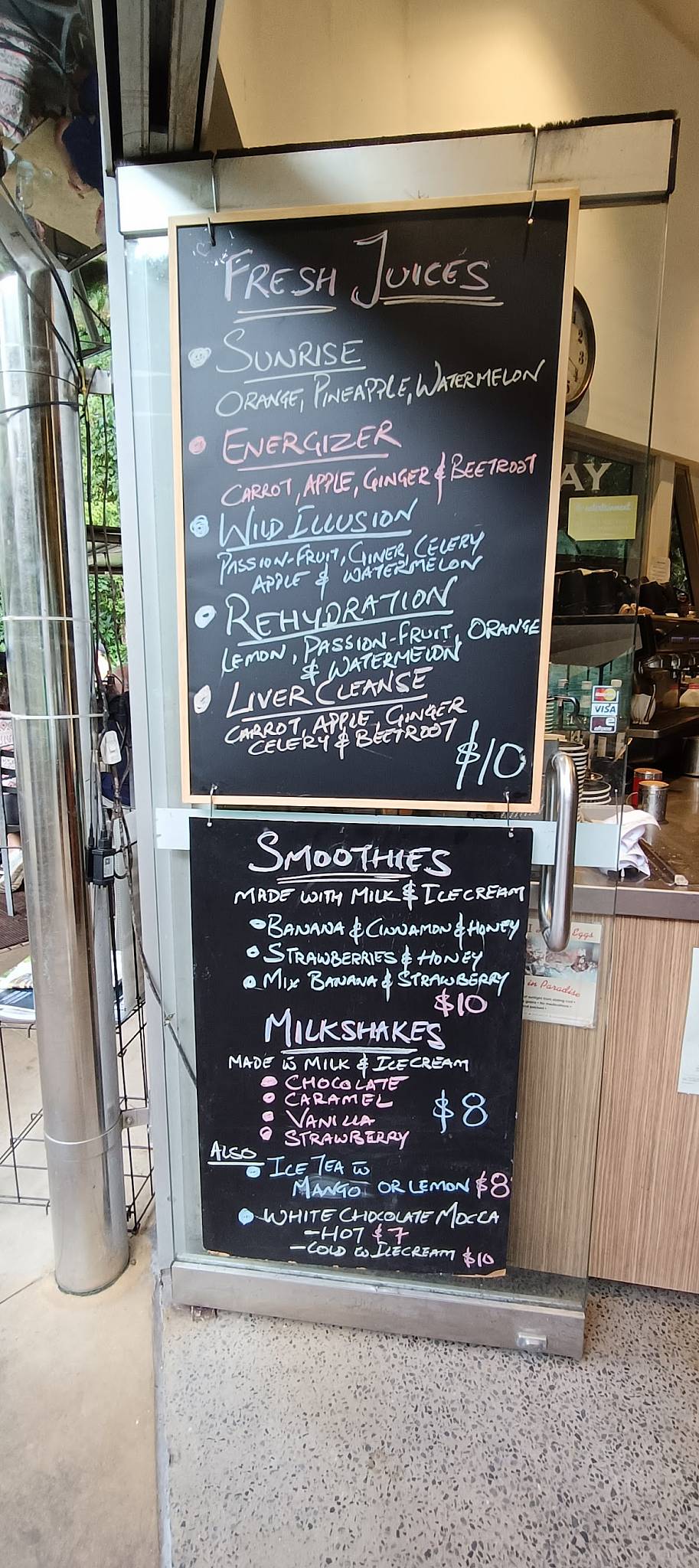 Menu at TANK sixtyfour cafe, Edge Hill
