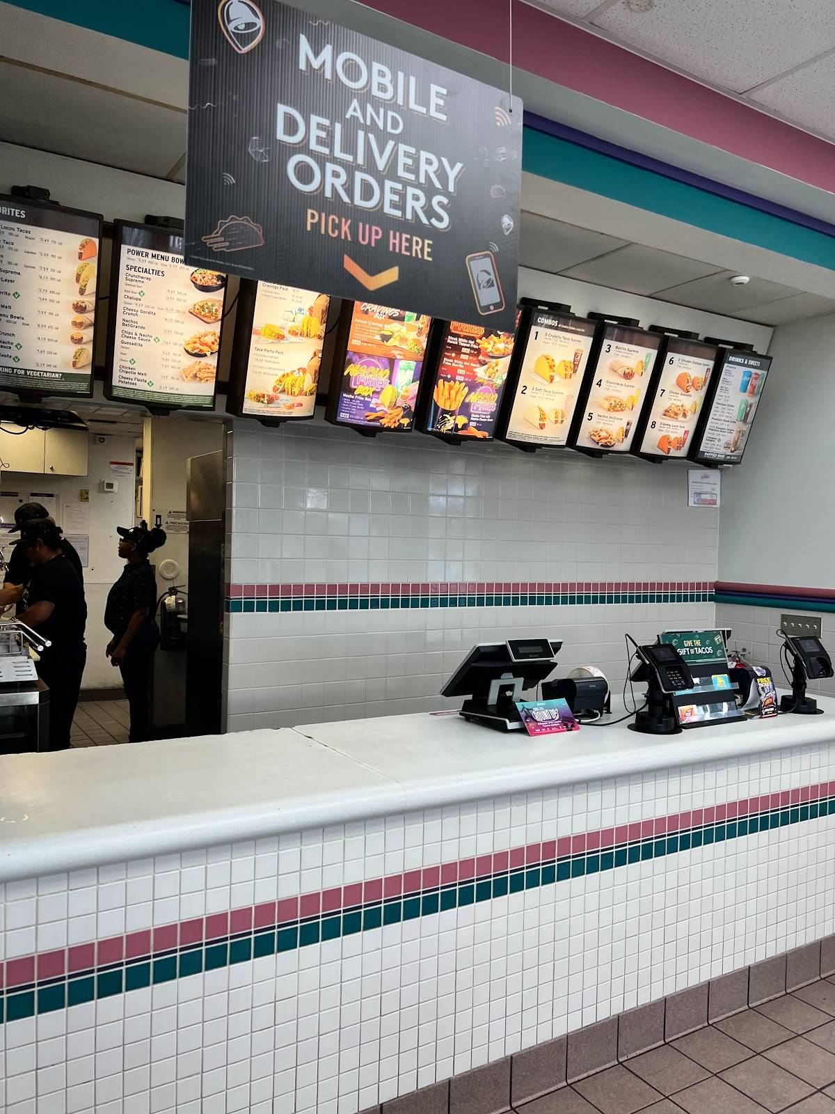 Menu at Taco Bell fast food, Brenham, TX-36