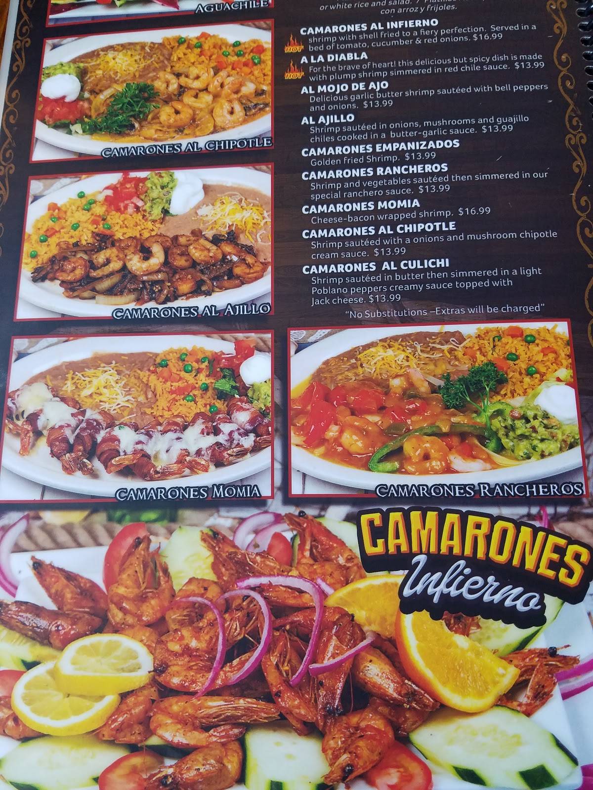 Menu at Tacos Jalisco restaurant, Reno, Lemmon Dr