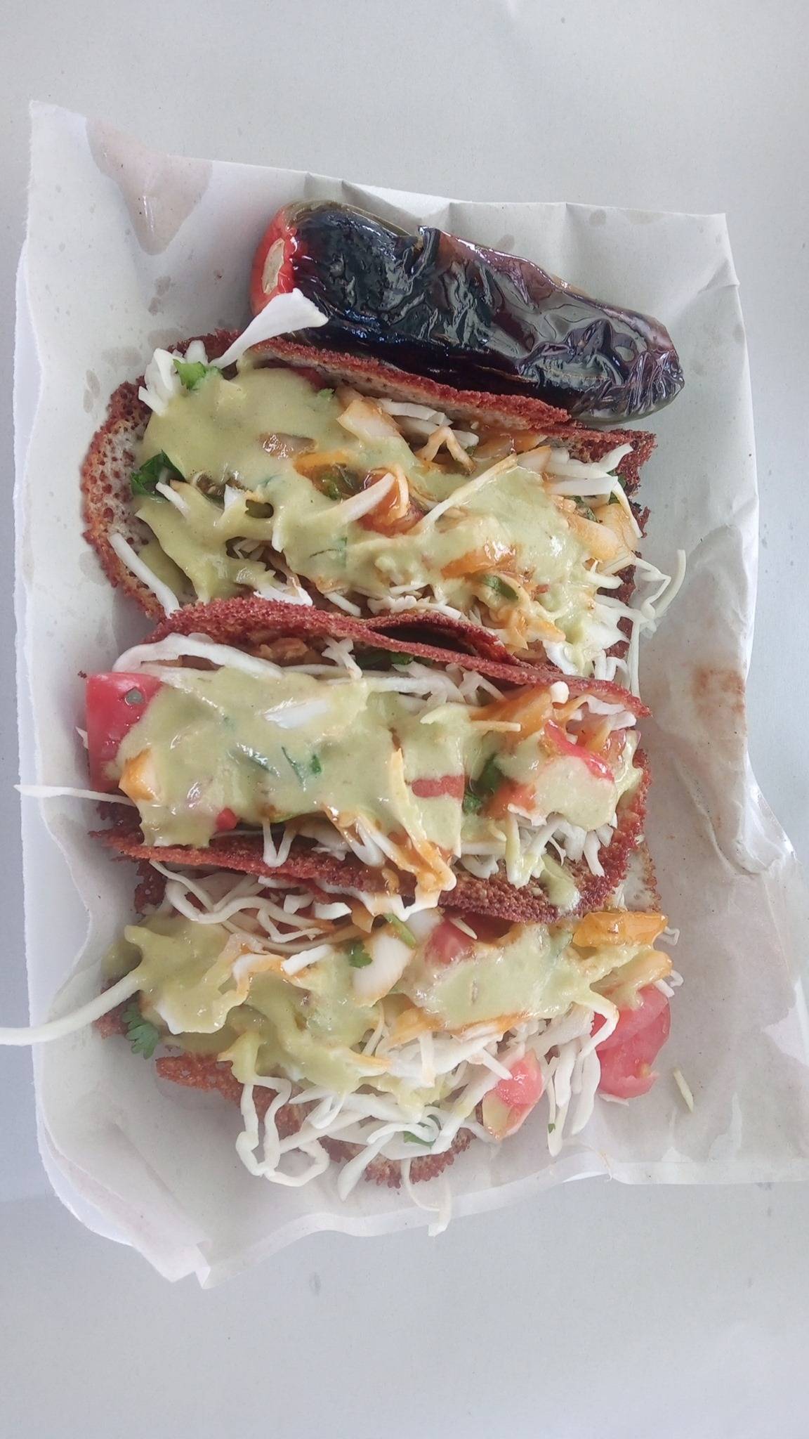 Menu at Tacos MALU restaurant, Monterrey