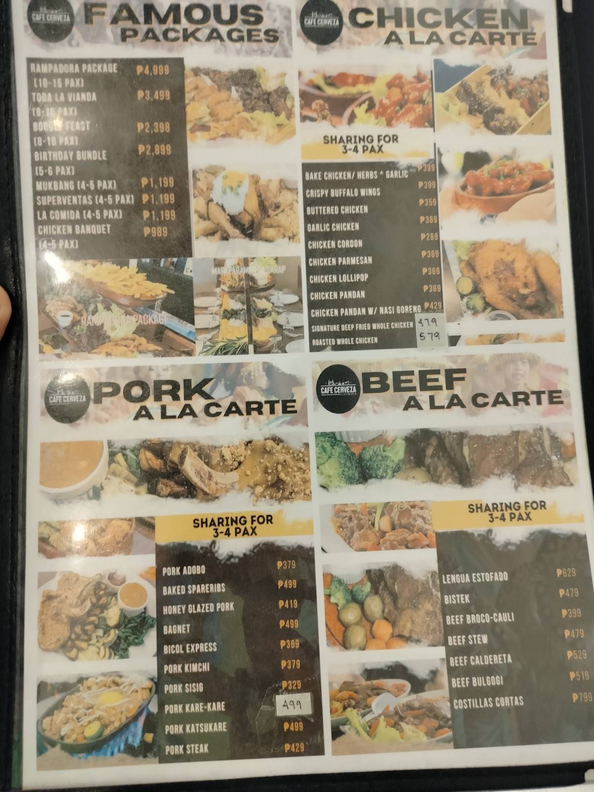 Carta de Café Cerveza Tacurong, Tacurong
