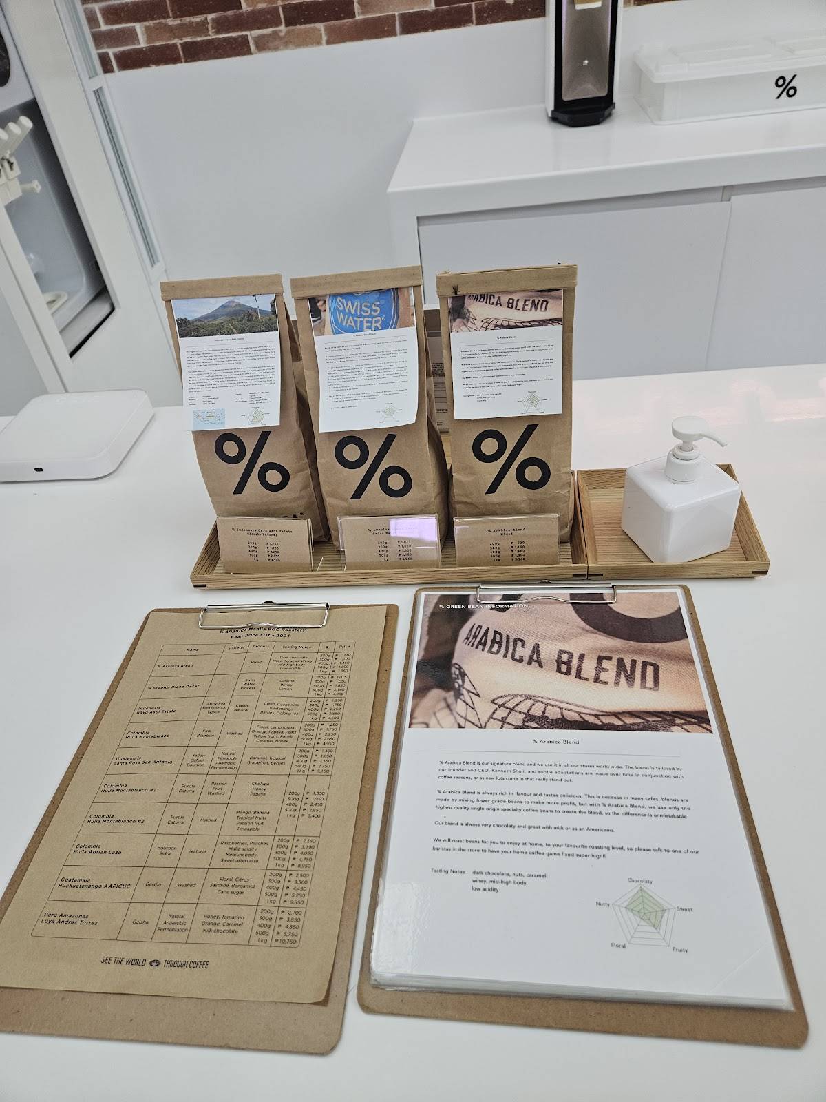 Menu at % Arabica Manila BGC Roastery restaurant, Taguig