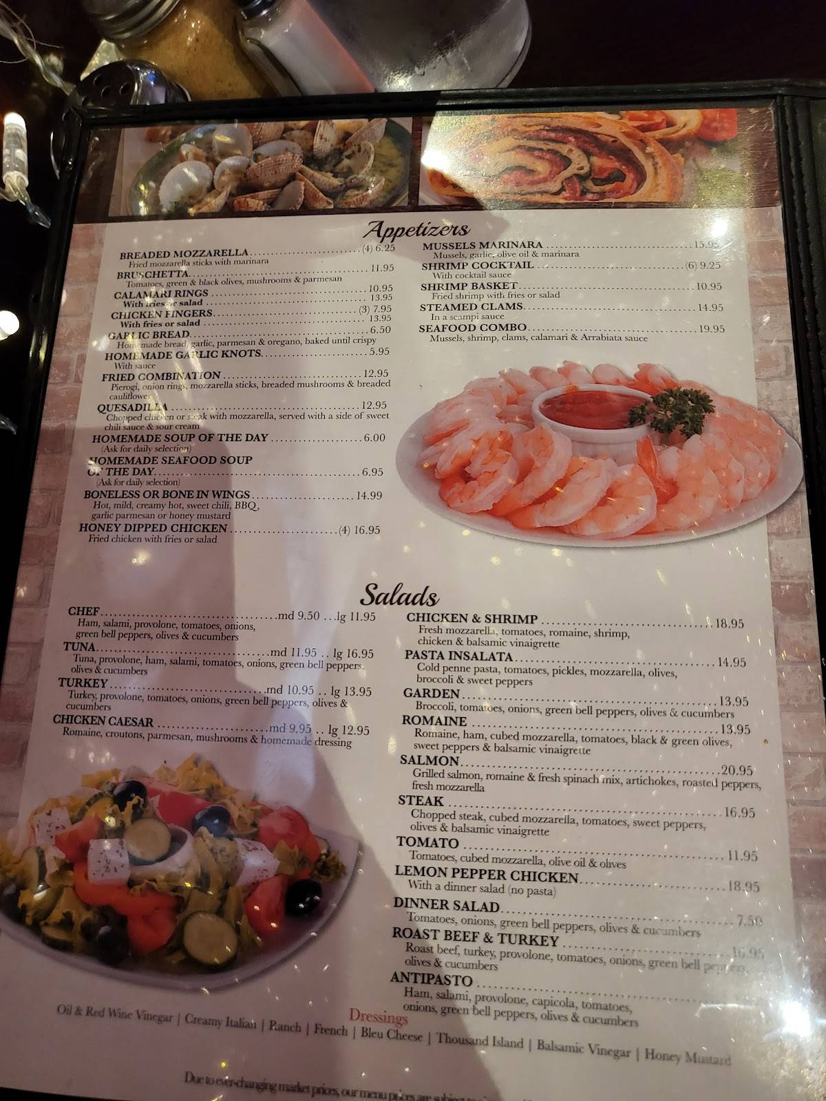 Menu at La Dolce Casa - DiMaggio's pizzeria, Tamaqua