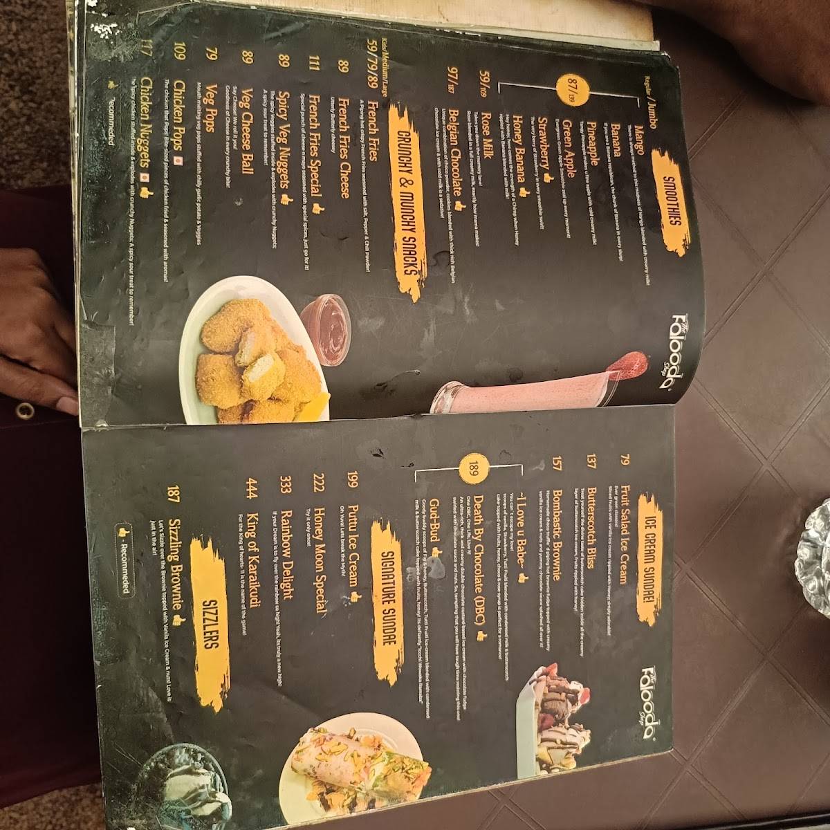 Menu at Tandoori Tribes & The Falooda Shop Karaikudi, Karaikudi
