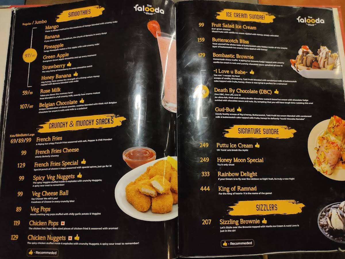 Menu at Tandoori Tribes & The Falooda Shop Karaikudi, Karaikudi