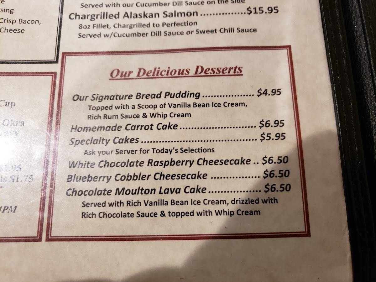 Menu at Tanners Neighborhood Bar & Grille, Hot Springs Village