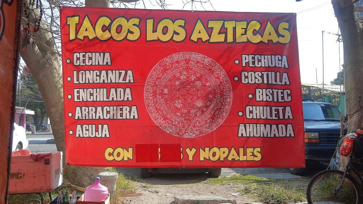 Menu at Taquería "Los Aztecas" restaurant, Ecatepec de Morelos