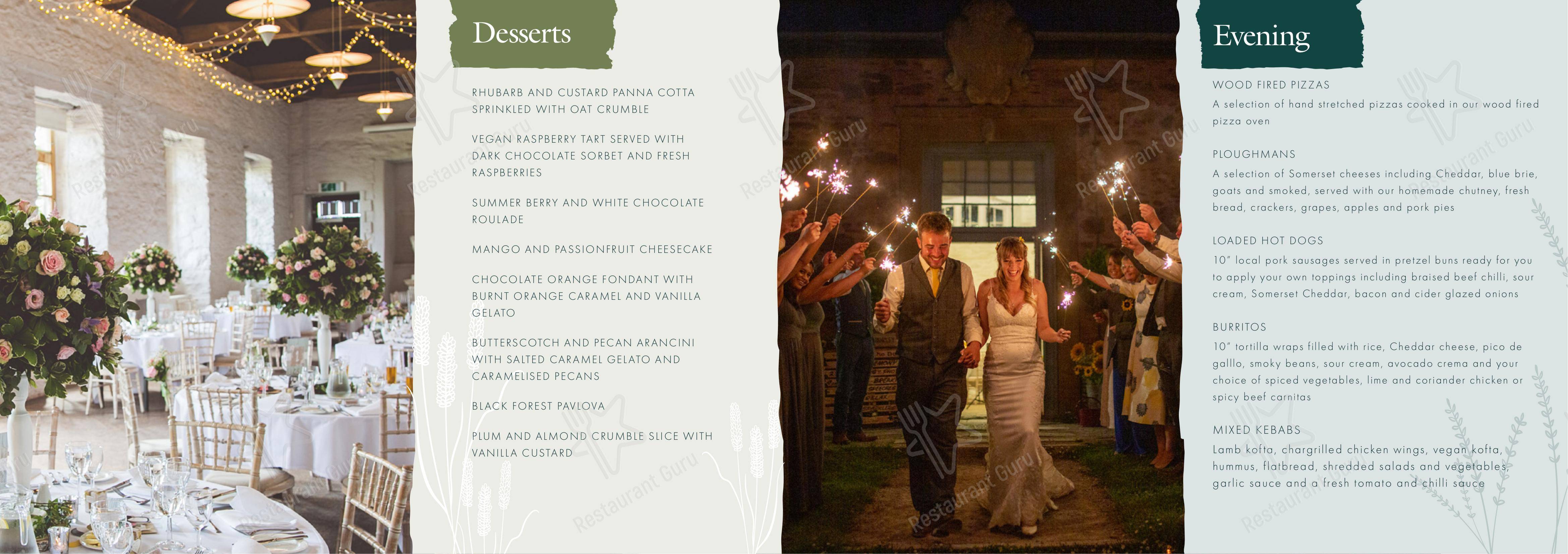 Menu at Hestercombe House & Gardens cafe, Taunton