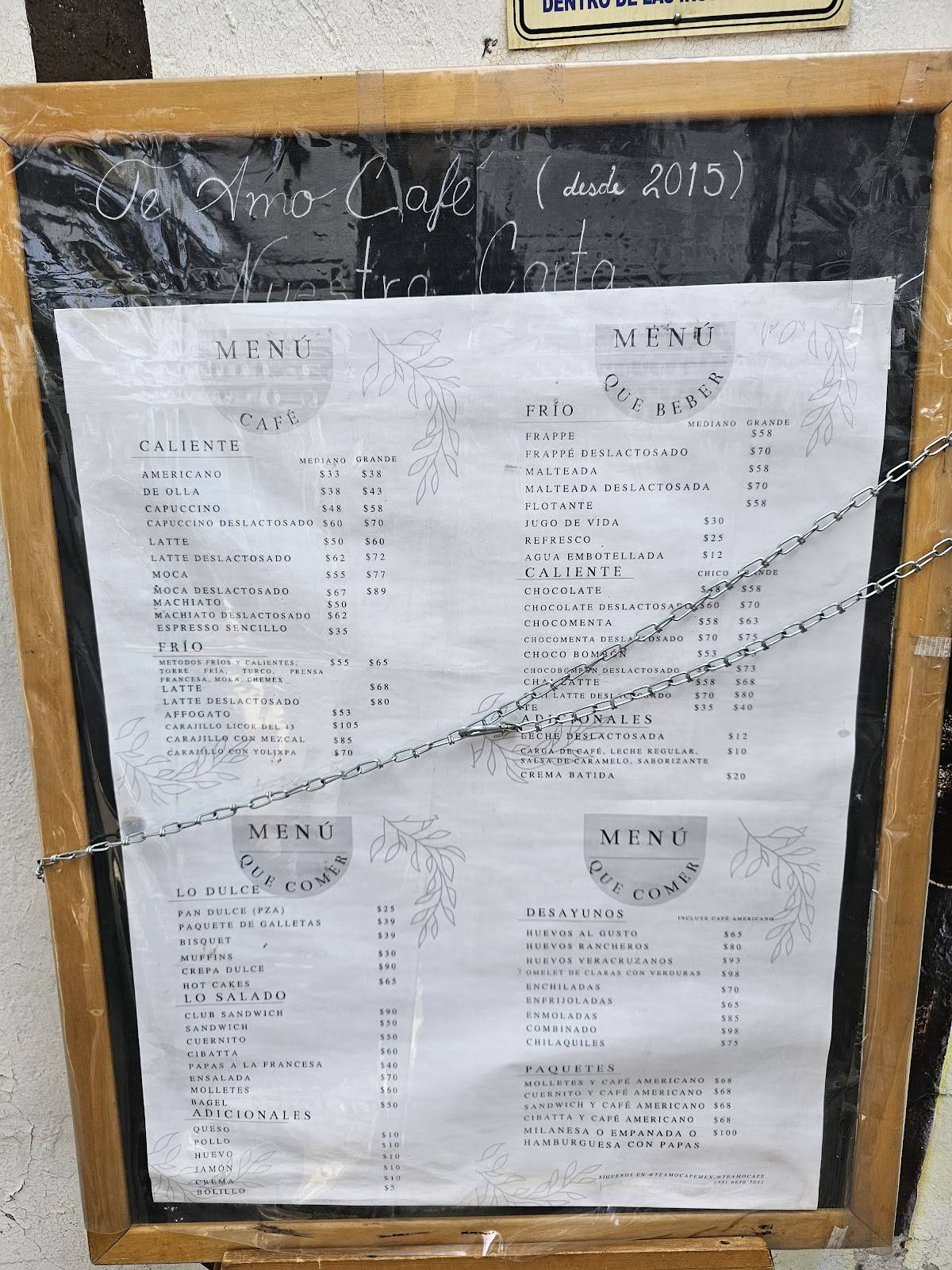 Carta de Te Amo Café México, Ciudad López Mateos, Eje Central Lázaro ...