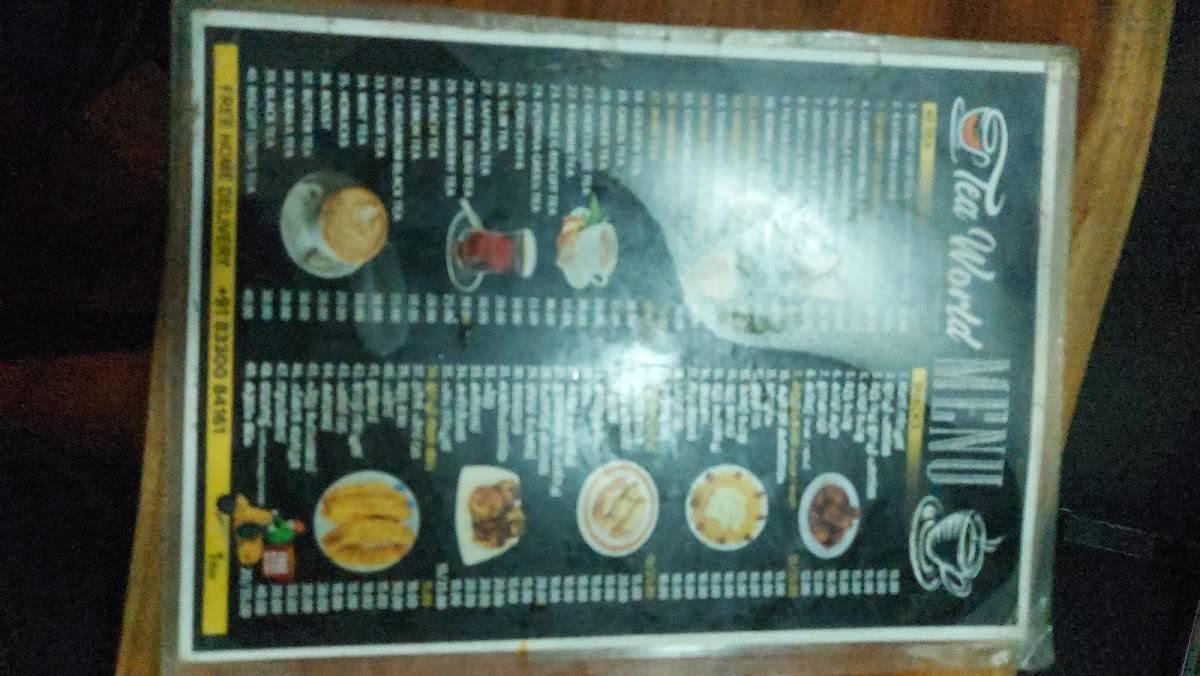 Menu at Tea world, Thalassery