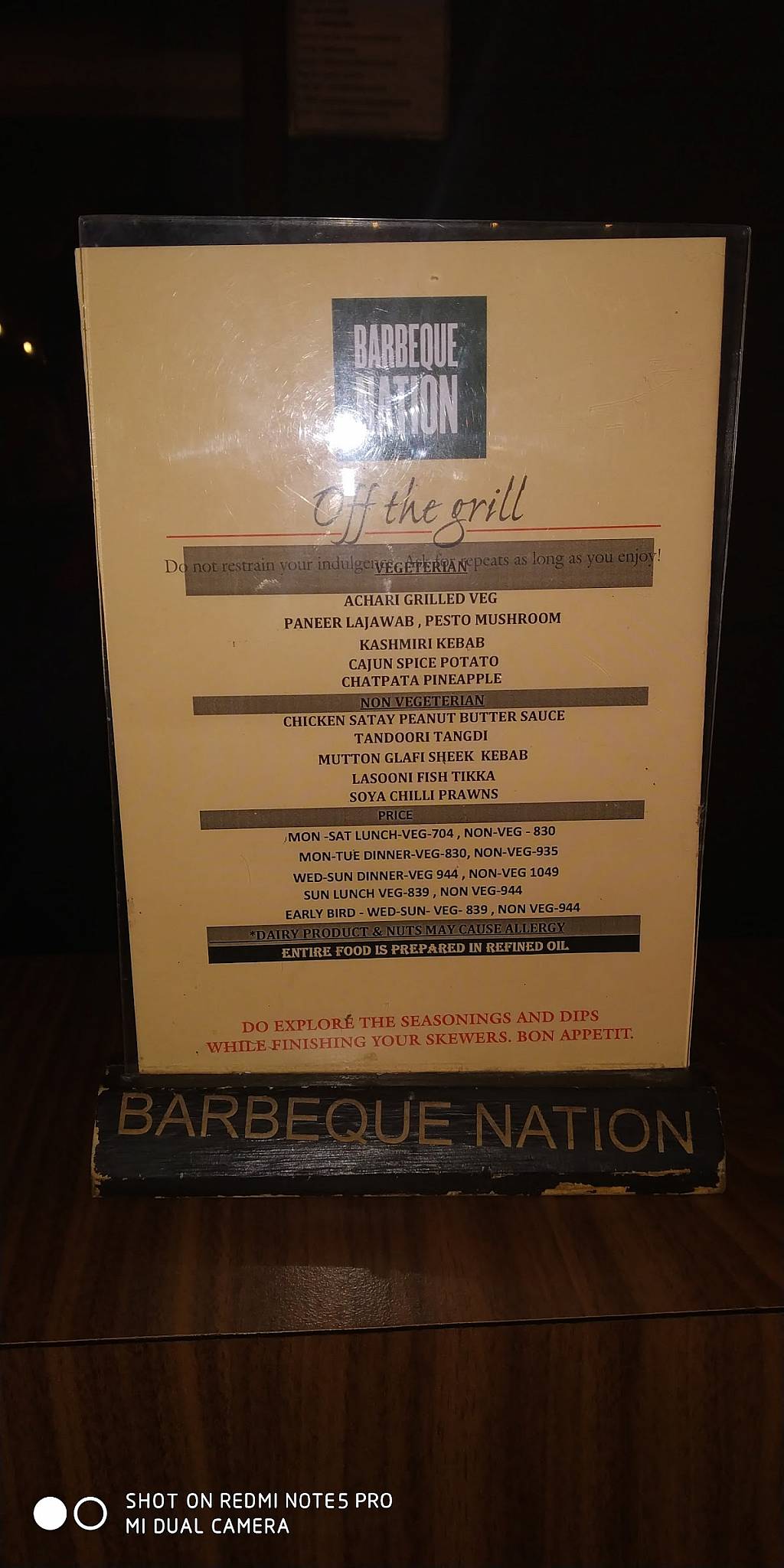 Menu at Barbeque Nation, Thane, 2nd Floor