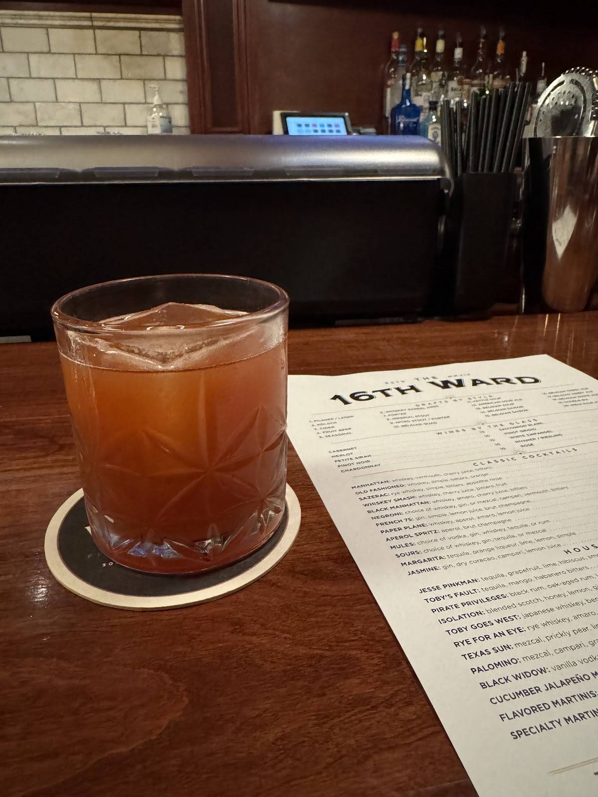Menu at The 16th Ward pub & bar, Scranton