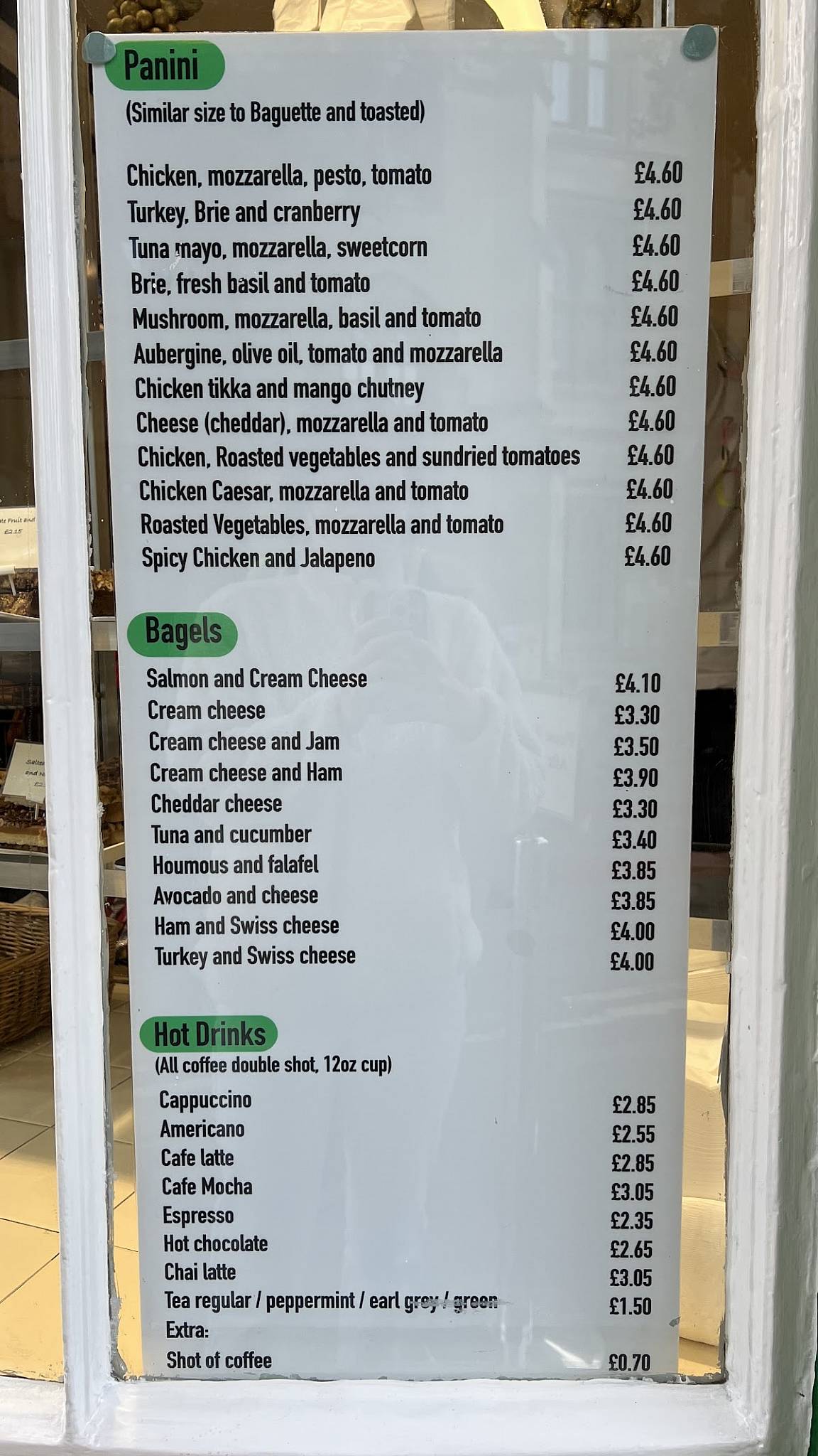 Menu at The Alternative Tuck Shop desserts, Oxford