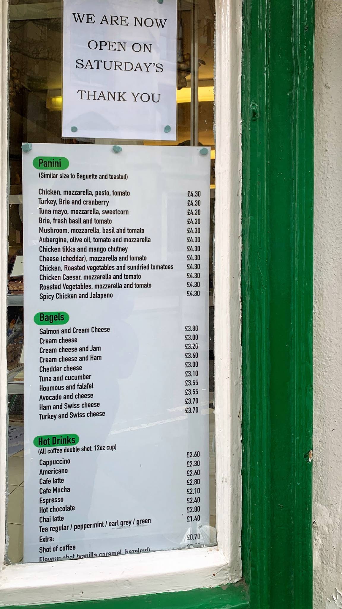 Menu at The Alternative Tuck Shop desserts, Oxford