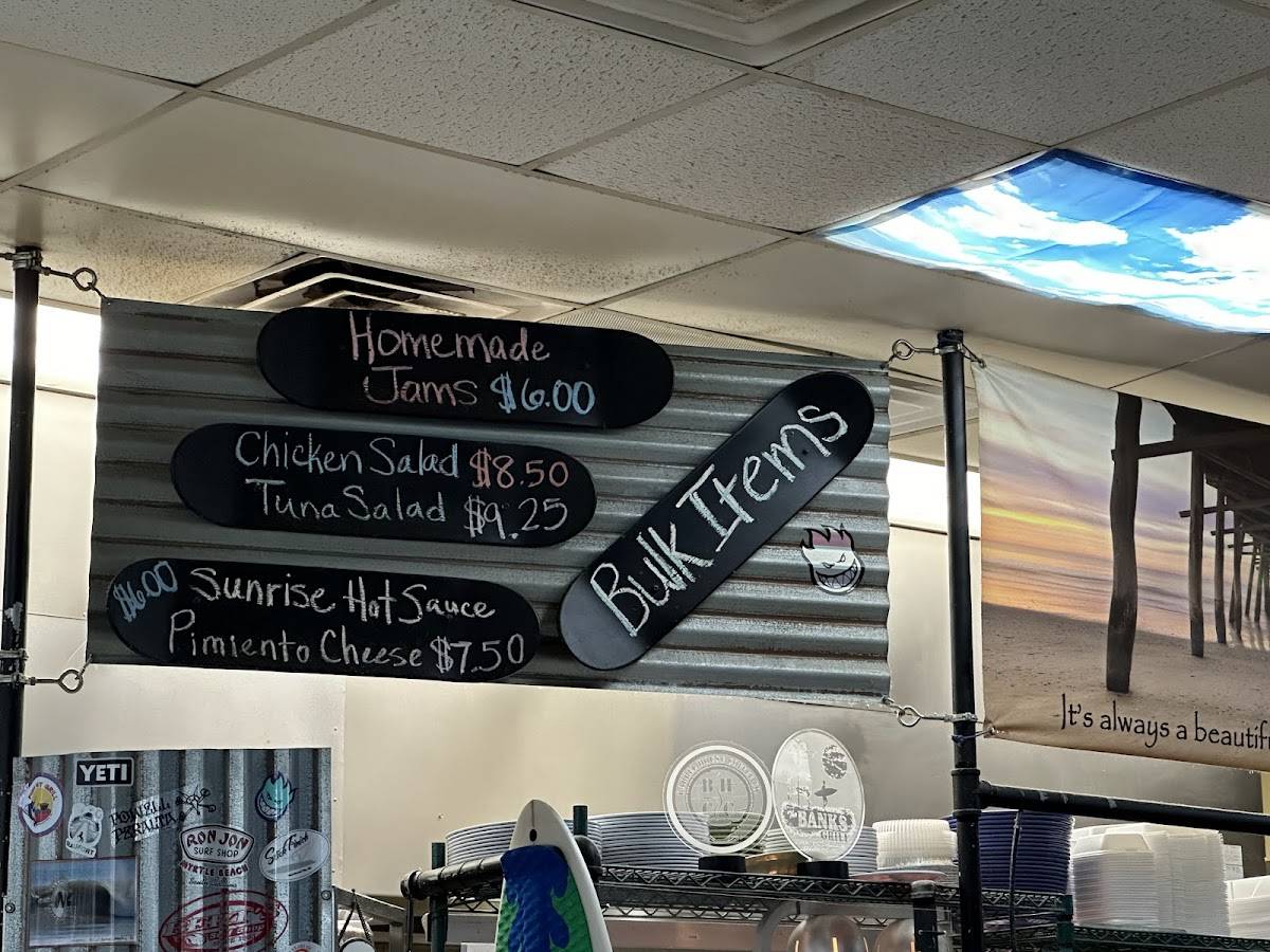 Menu at The Banks Grill cafe, Morehead City