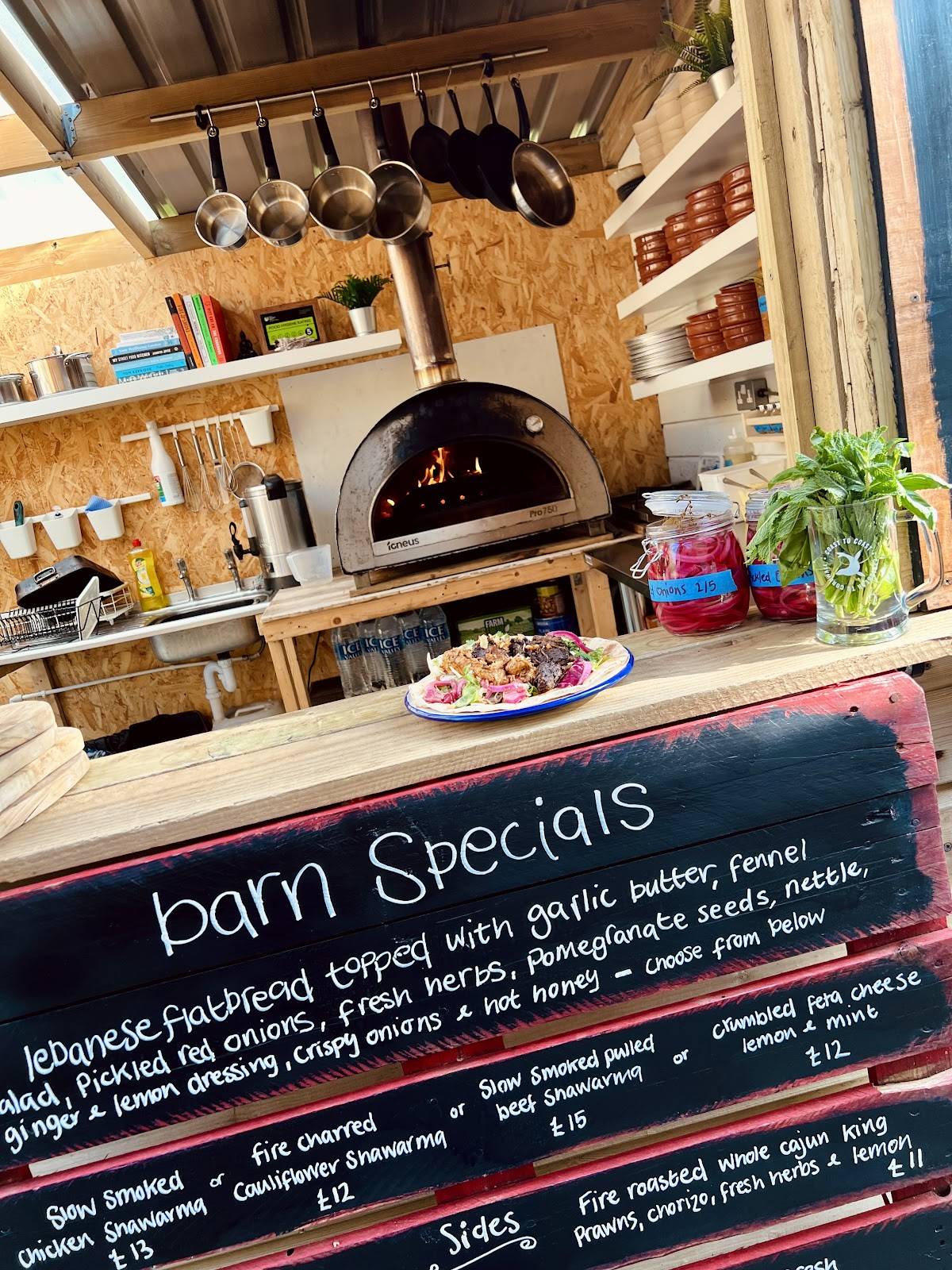 Menu at The Barn at Coastal Valley, Newquay