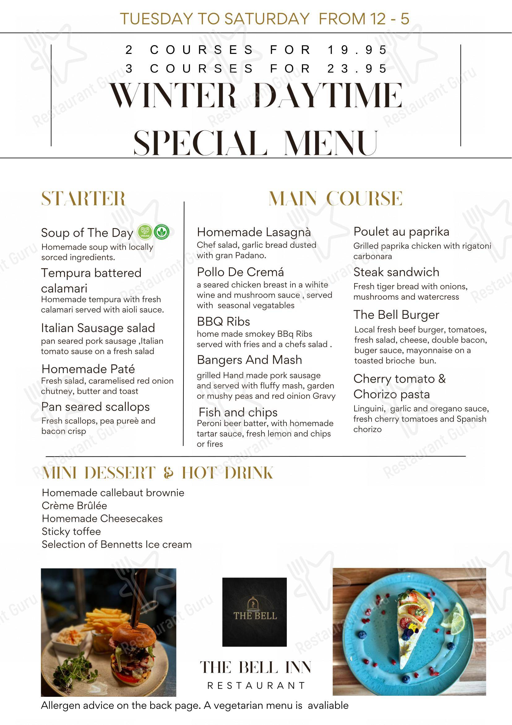Menu at The Bell Inn pub & bar, Kingswinford, 614 High St
