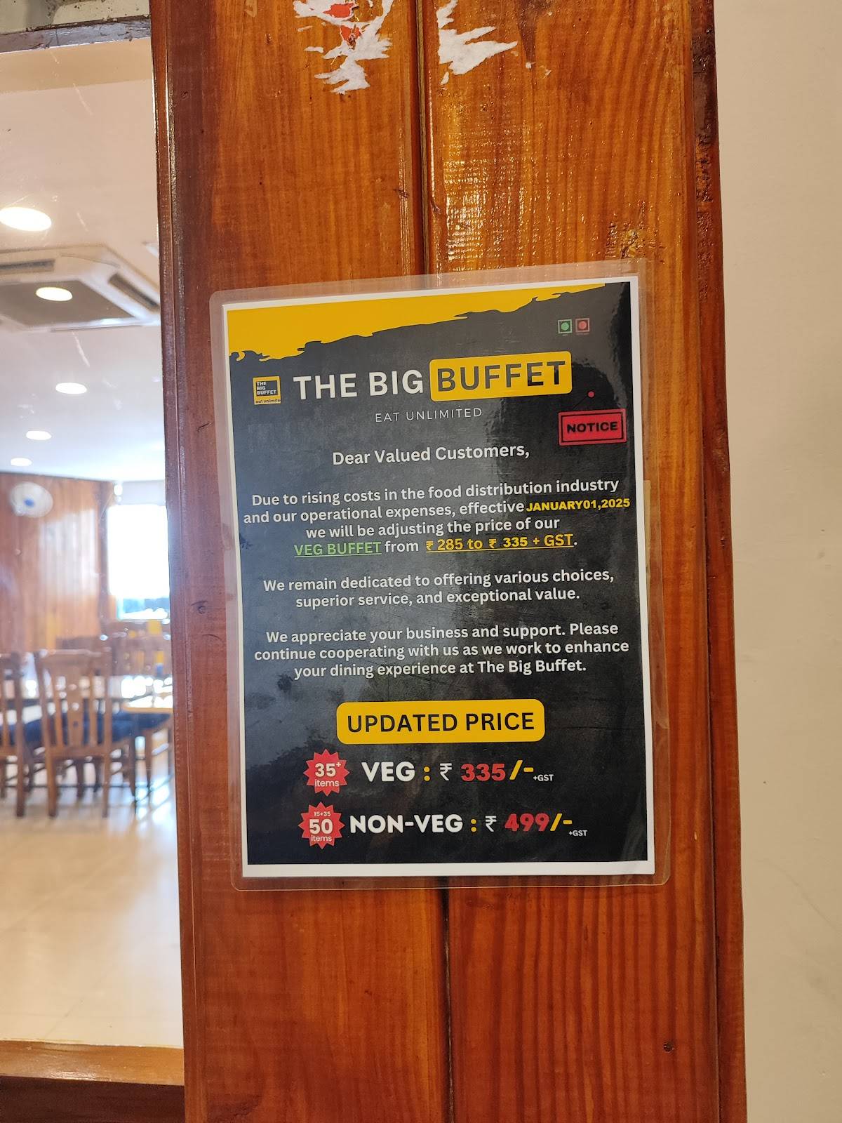 Menu at The Big Buffet - Eat Unlimited, Electronic City, Bengaluru