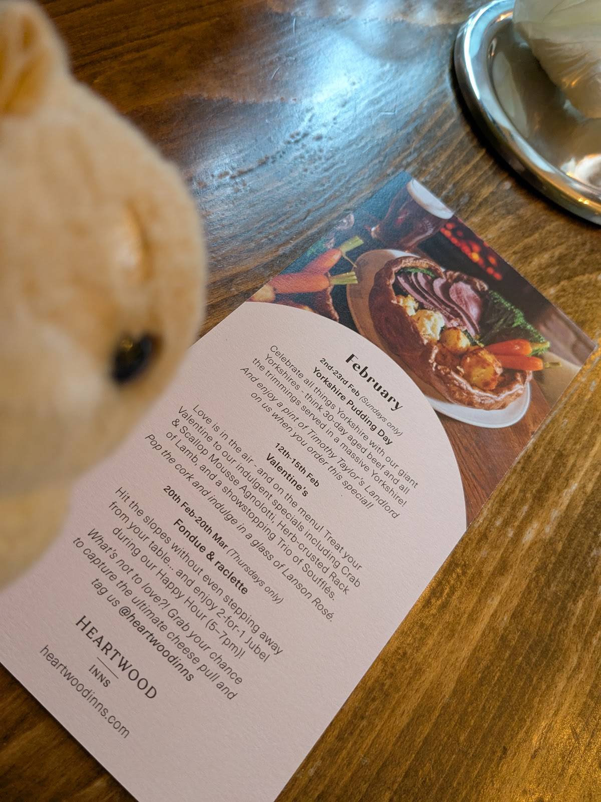 Menu at The Boot pub & bar, Cambridge