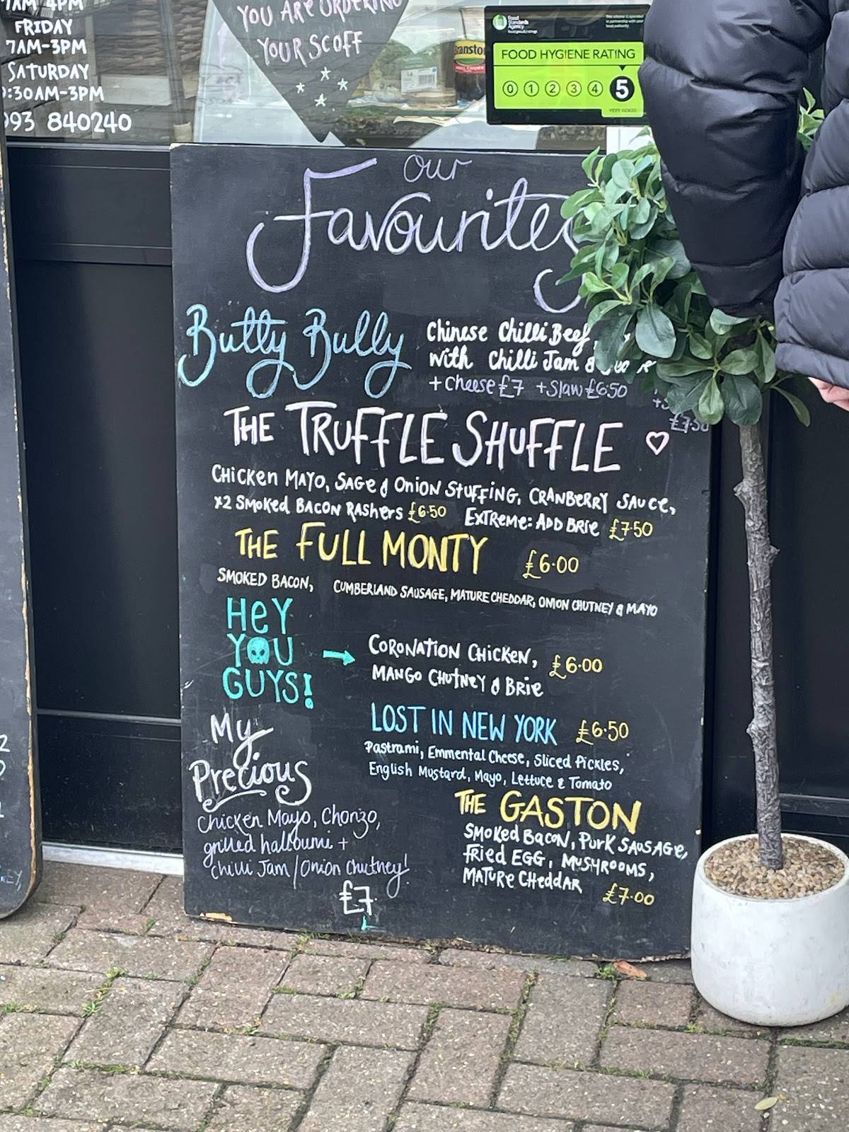 Menu at The Butty Box Limited fast food, Carterton