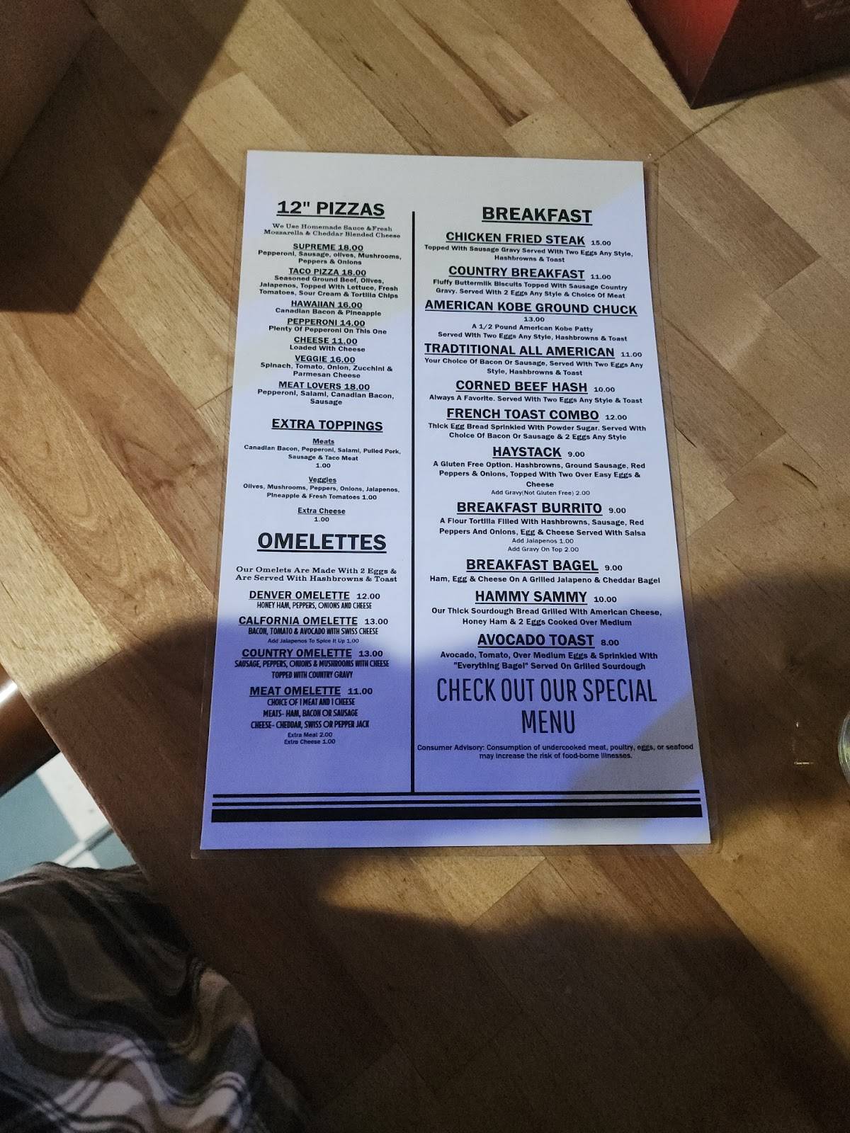 Menu at The By-Pass Bar & Grill, Dayton