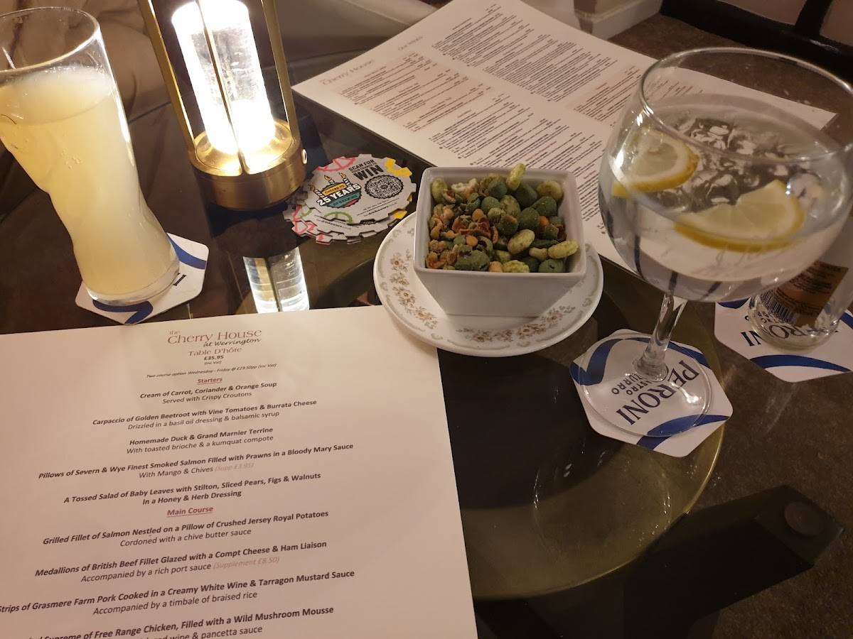 Menu at Cherry House at Werrington restaurant, Peterborough