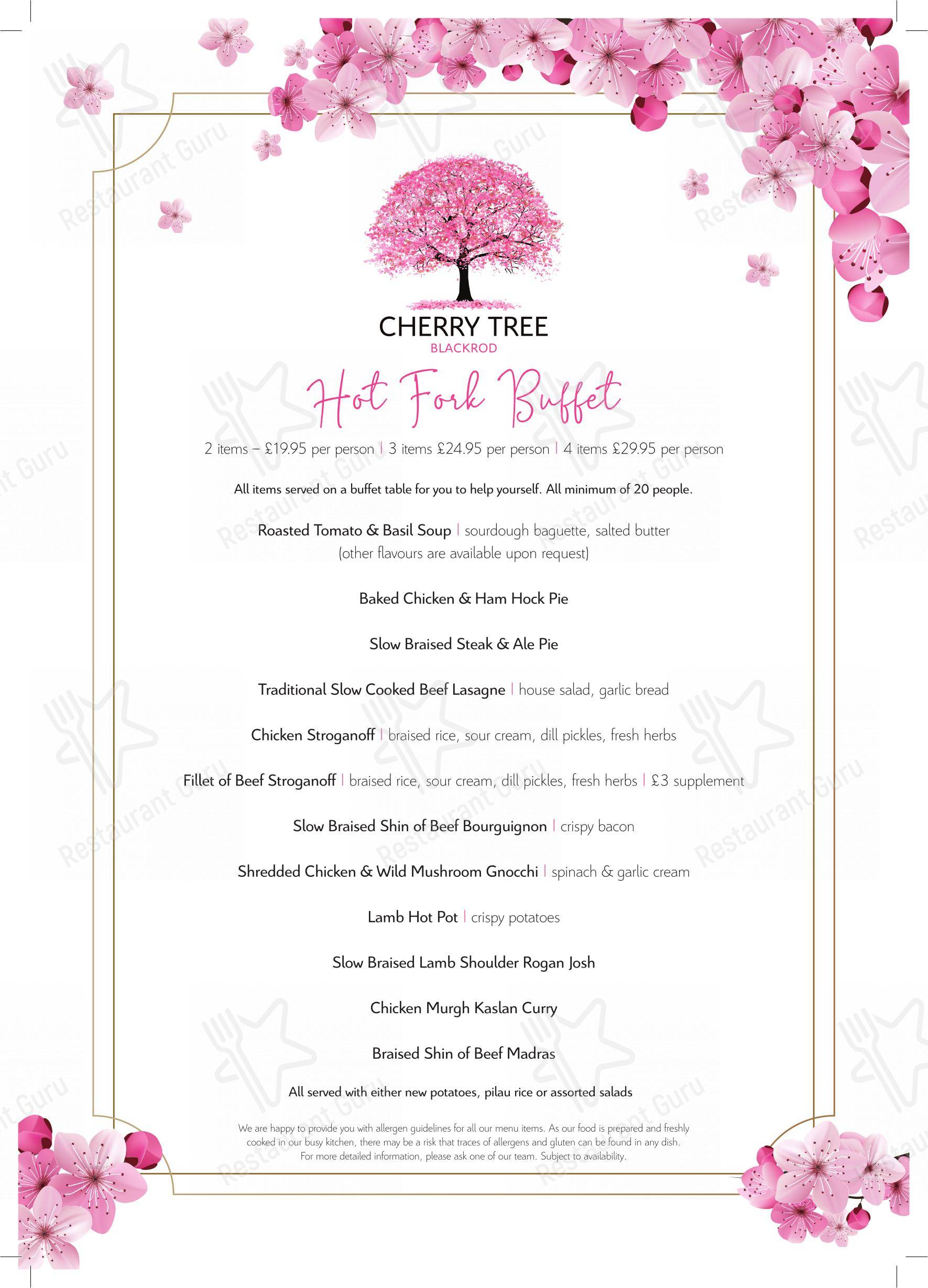 Menu at The Cherry Tree pub & bar, Blackrod