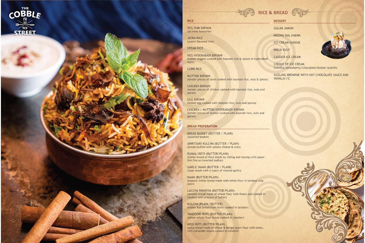 Menu at The Cobble Street (TCS), Nashik, Gangapur-Savargaon Rd
