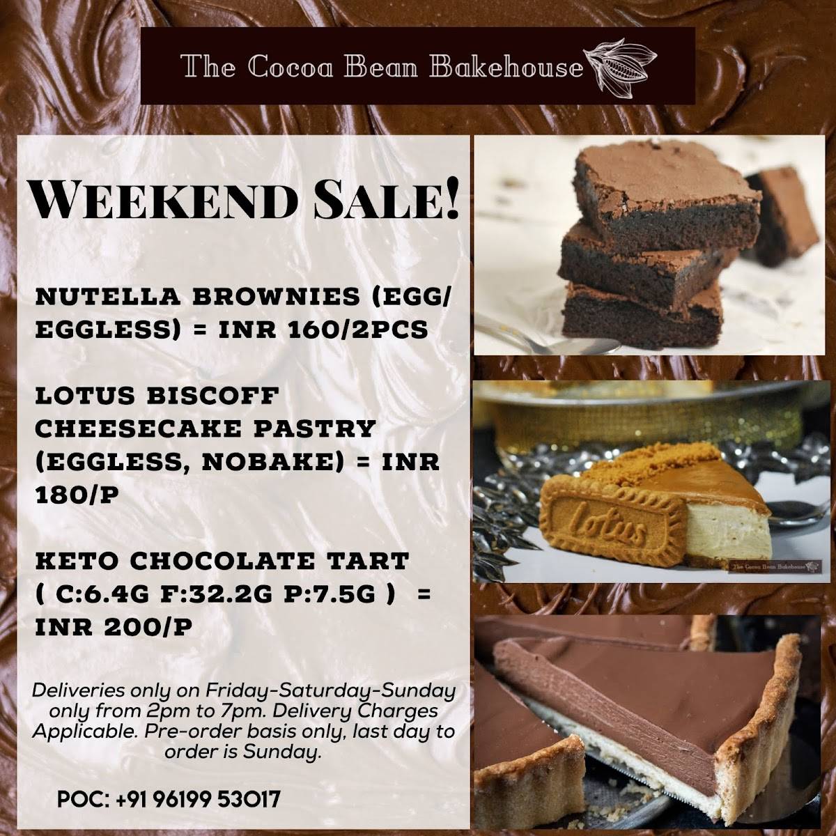 Menu at The Cocoa Bean Bakehouse, Mumbai